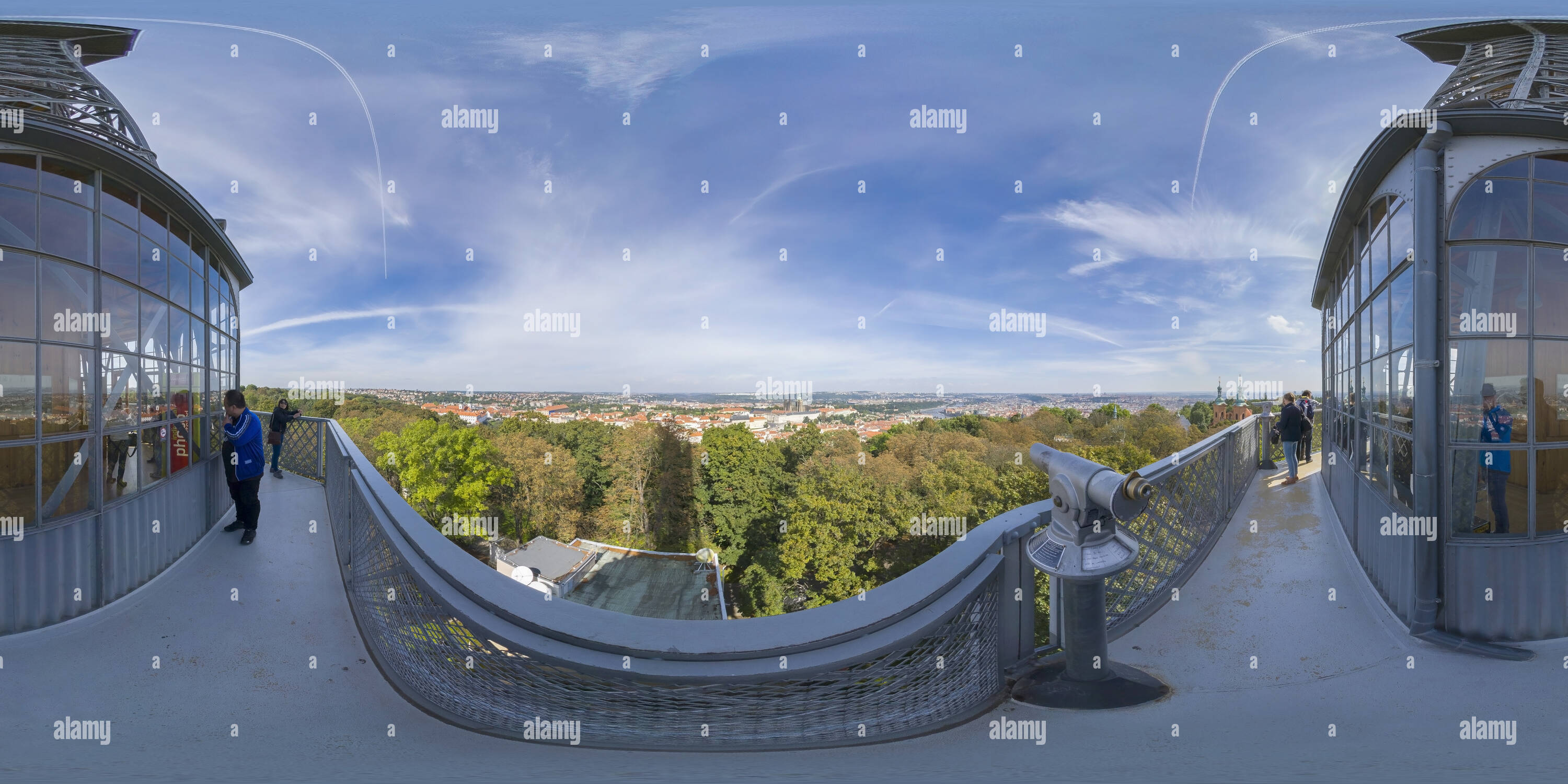 360° view of Petrin Lookout Tower (Rozhledna) Prague - Alamy