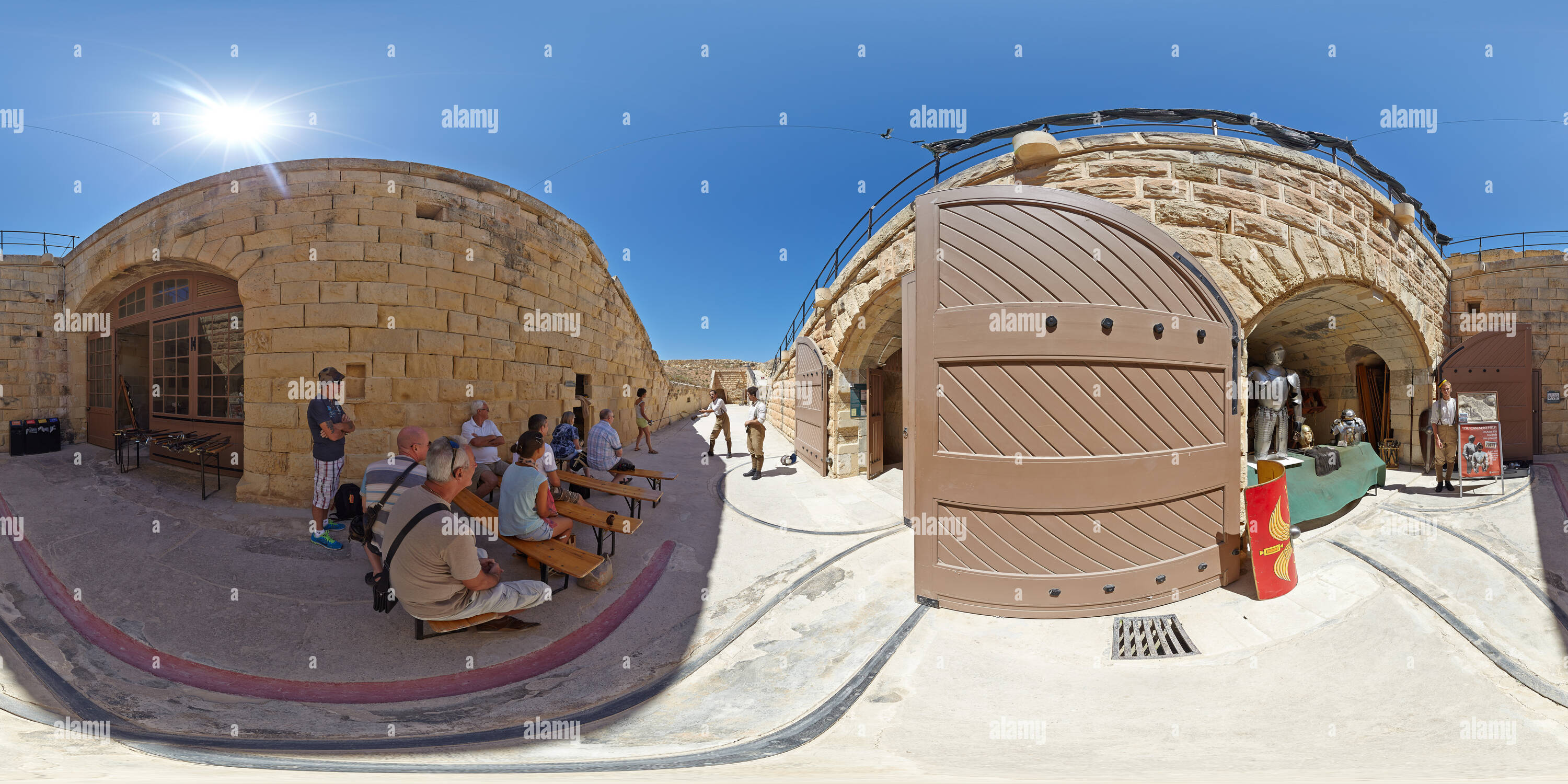 360° view of Fort Rinella - Show - Alamy