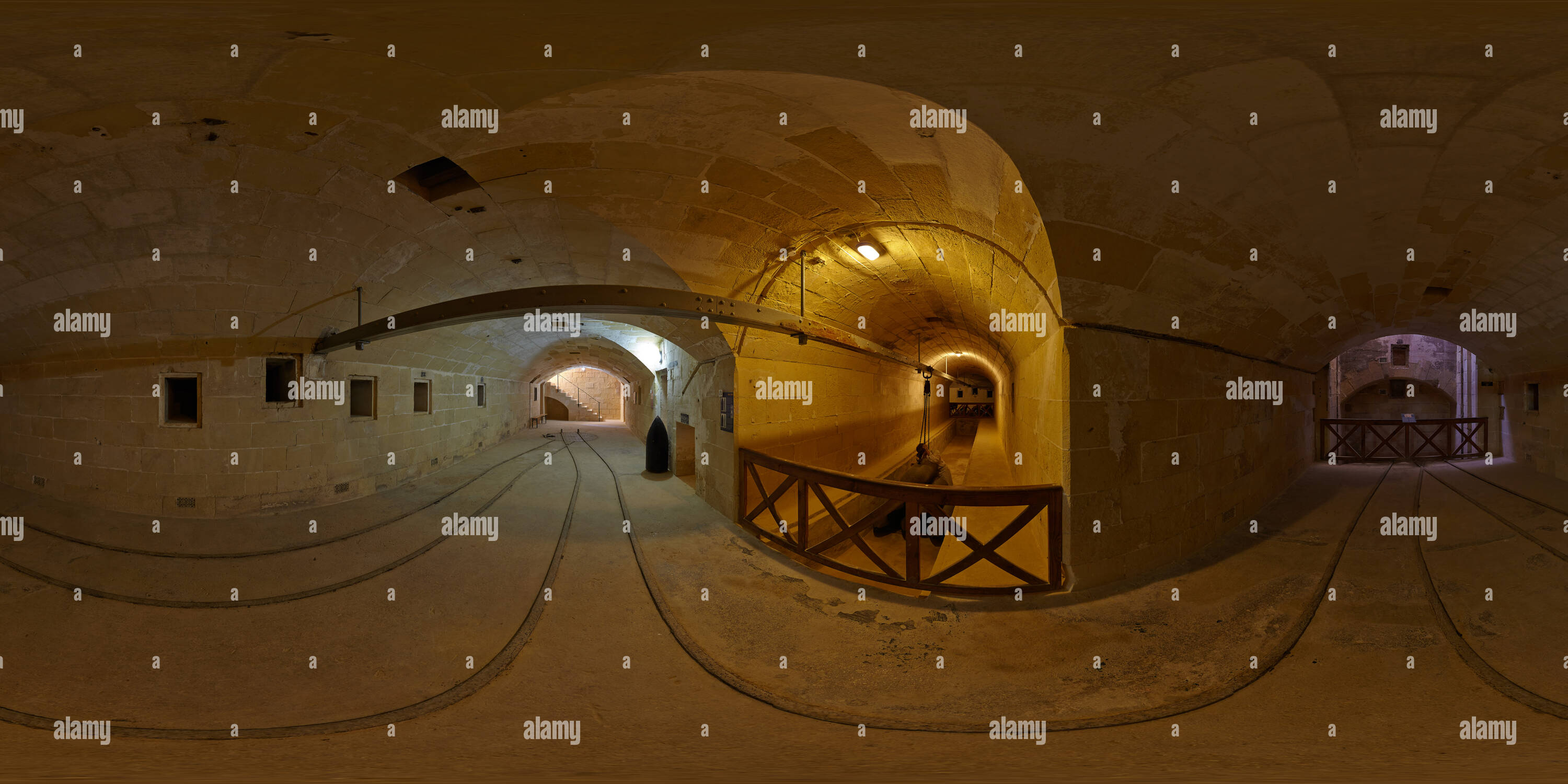 360° view of Fort Rinella, Malta - Alamy
