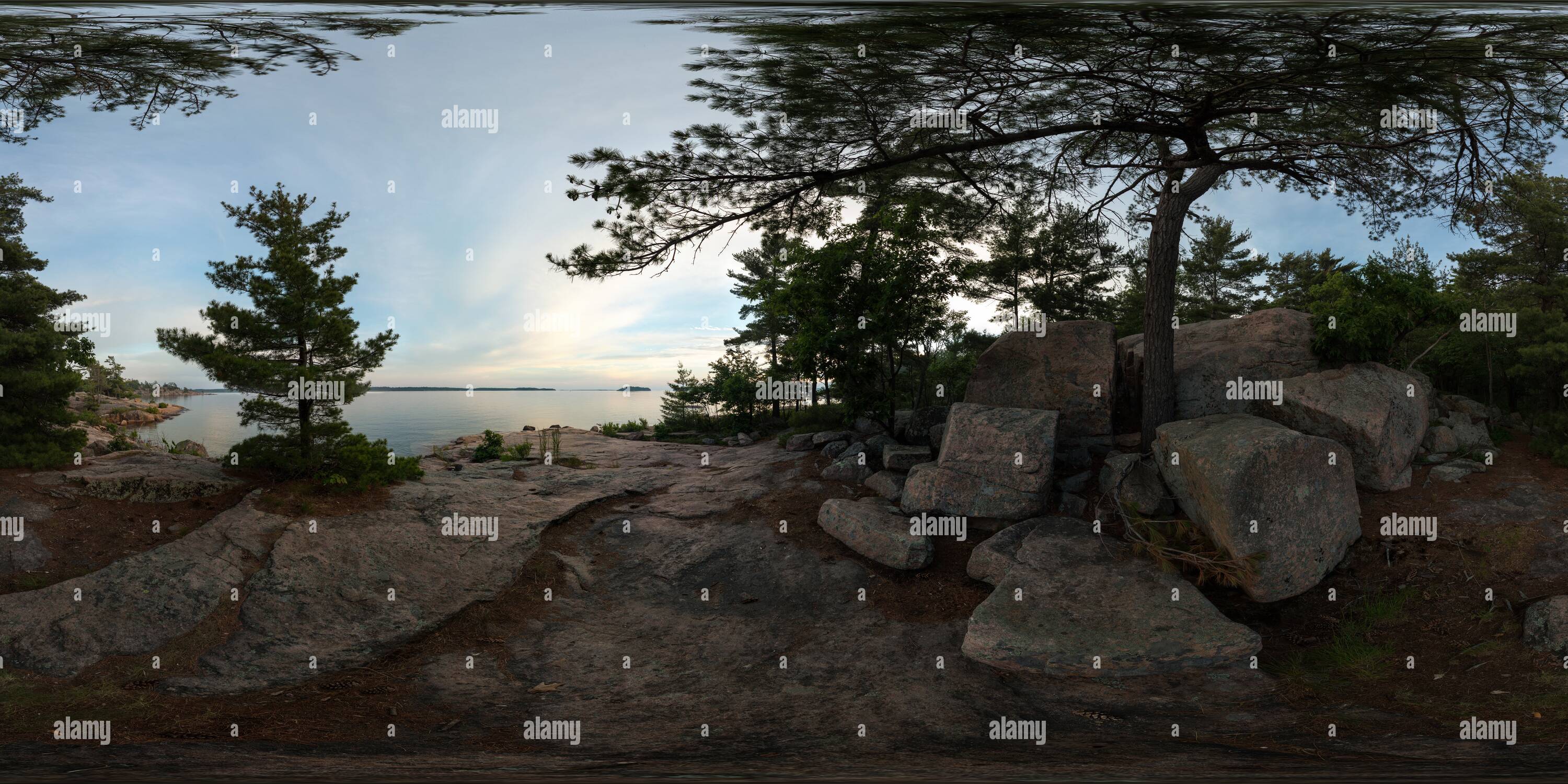 360° view of Quiet Evening at Killbear Provincial Park - Alamy