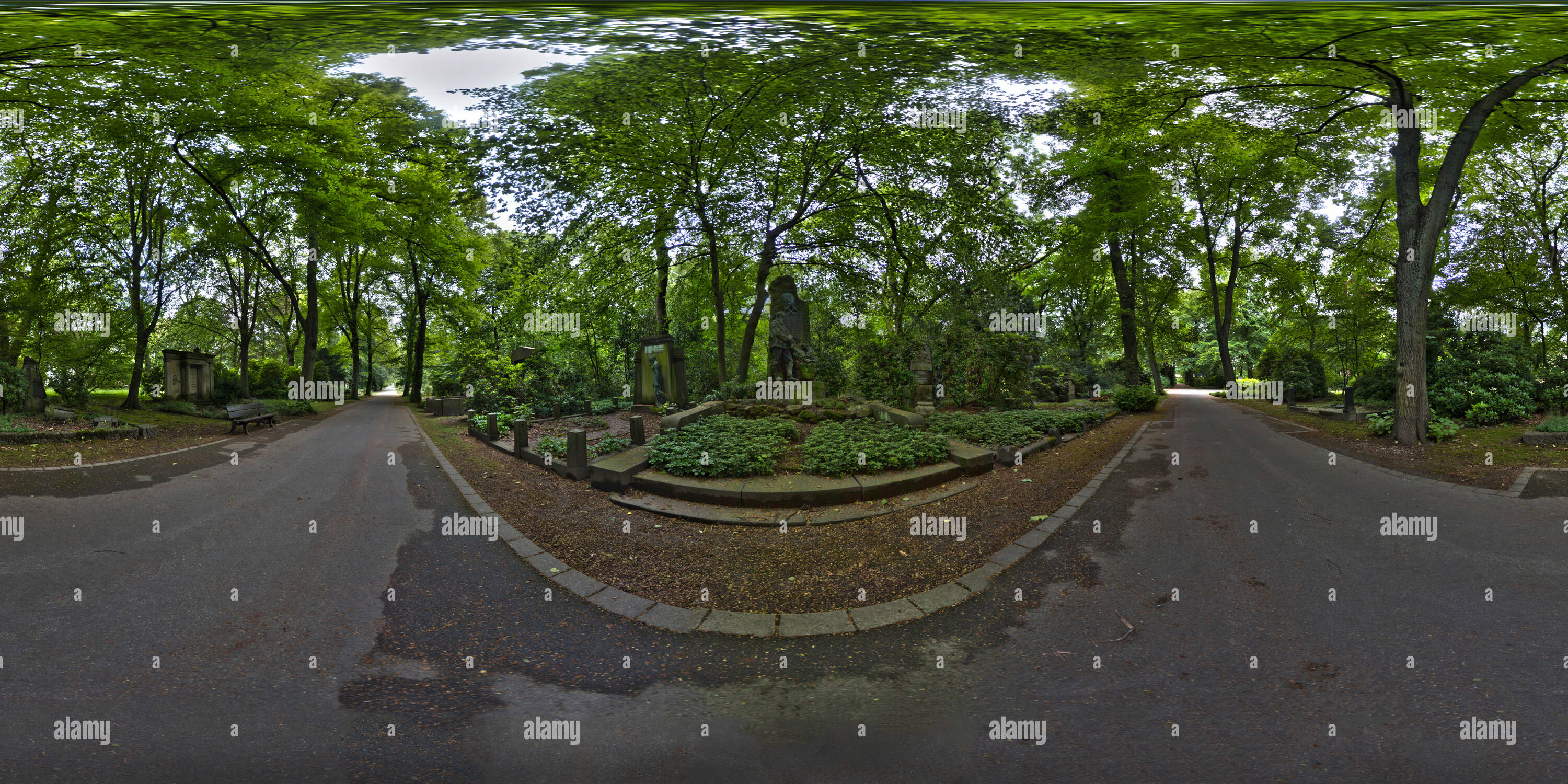 360° view of East park Graveyard, Dortmund - Alamy