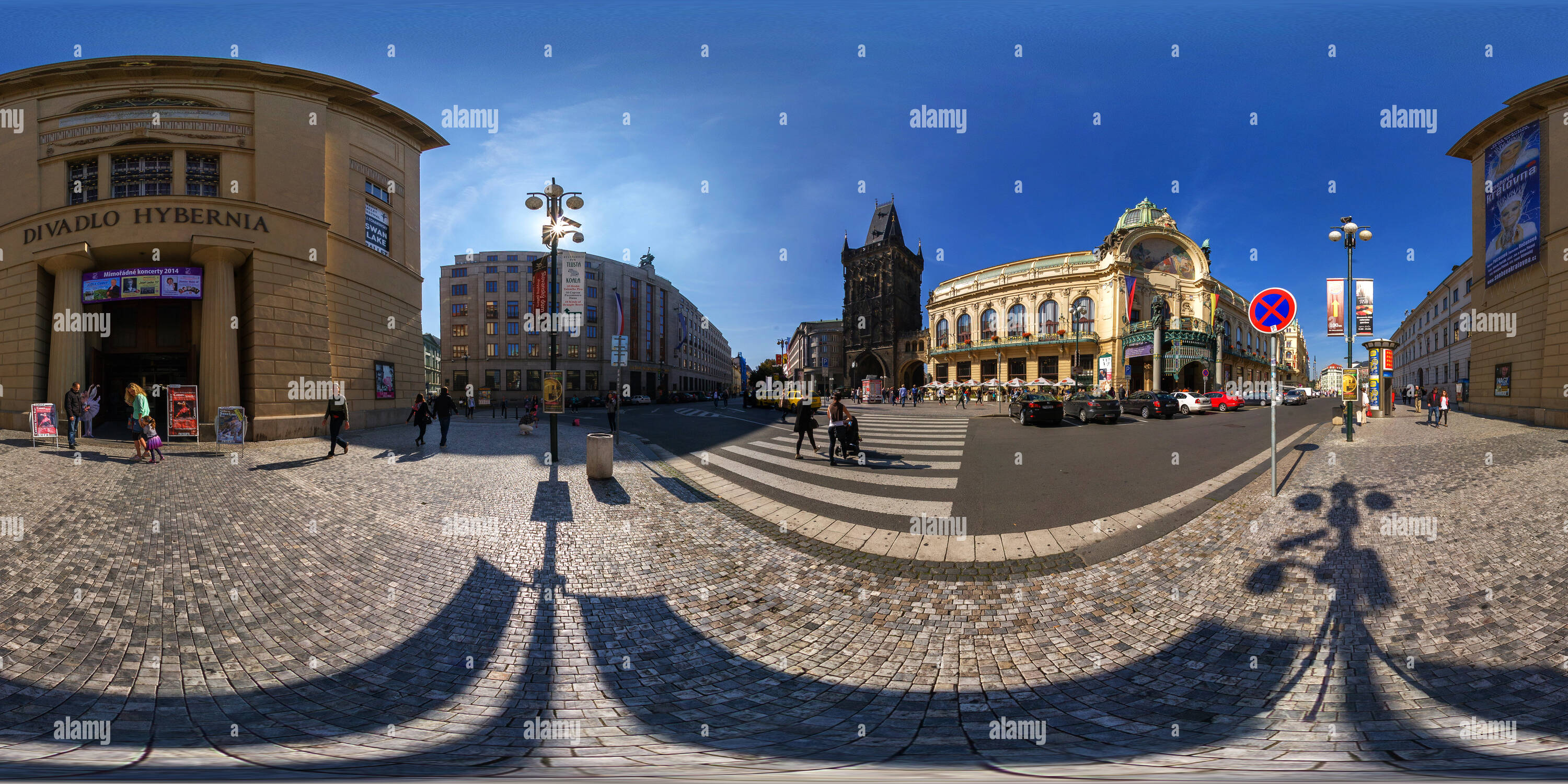 360° view of Powder Tower Prague 2 - Alamy
