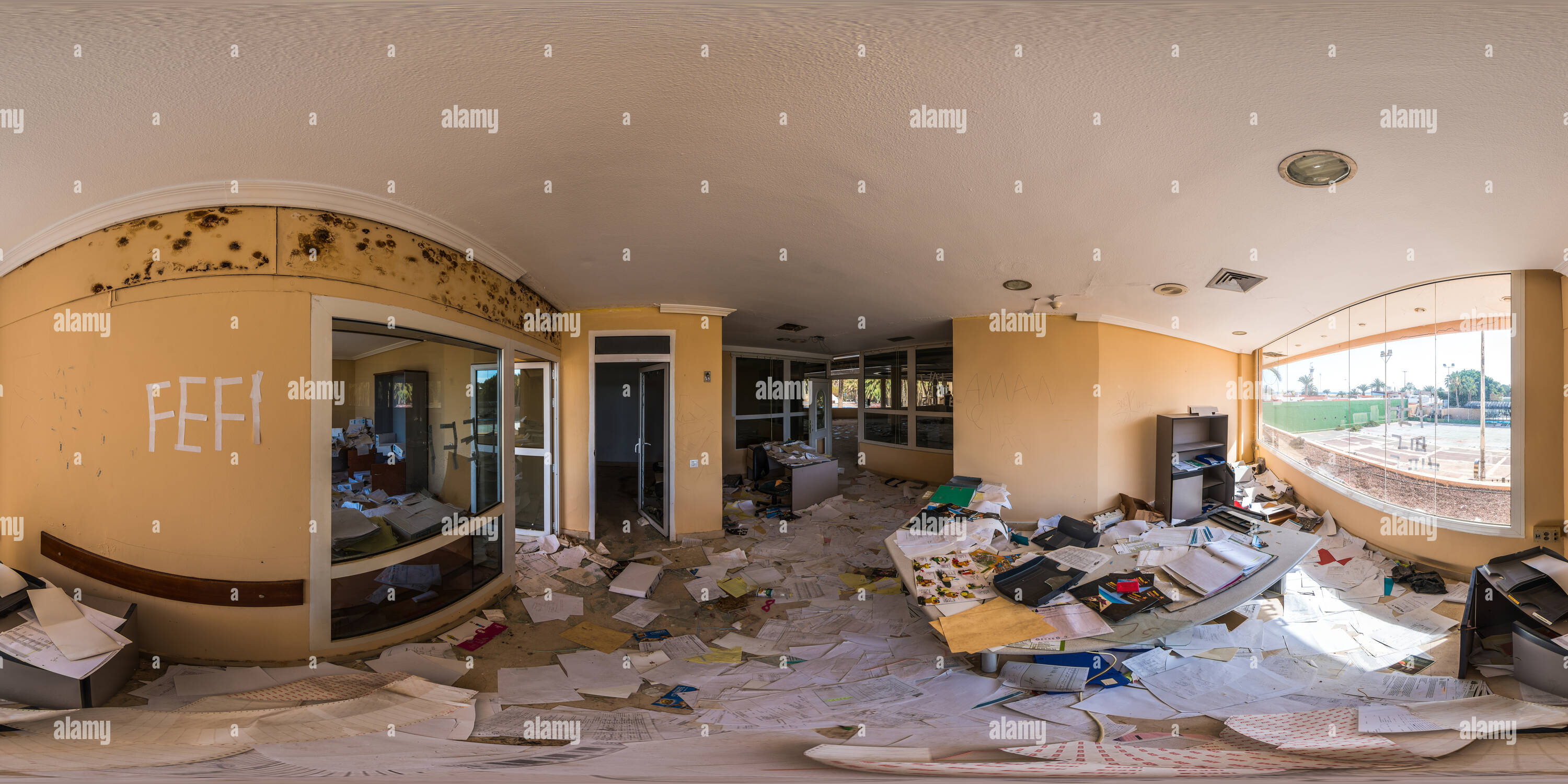 360° view of Lost Places, Hotel Stella Canaris, Office, Morro Jable - Alamy