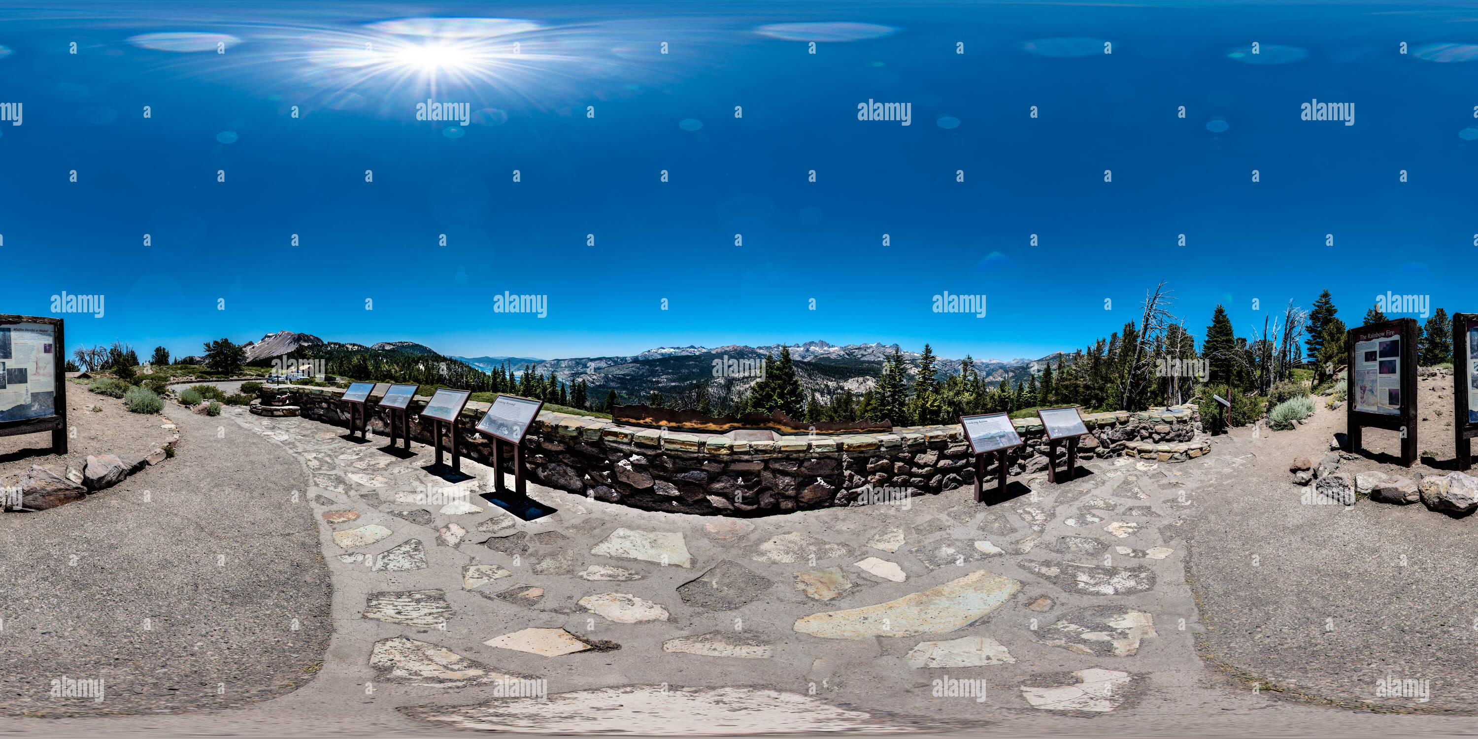 360° view of Minaret Vista outside of Mammoth Lakes - Alamy