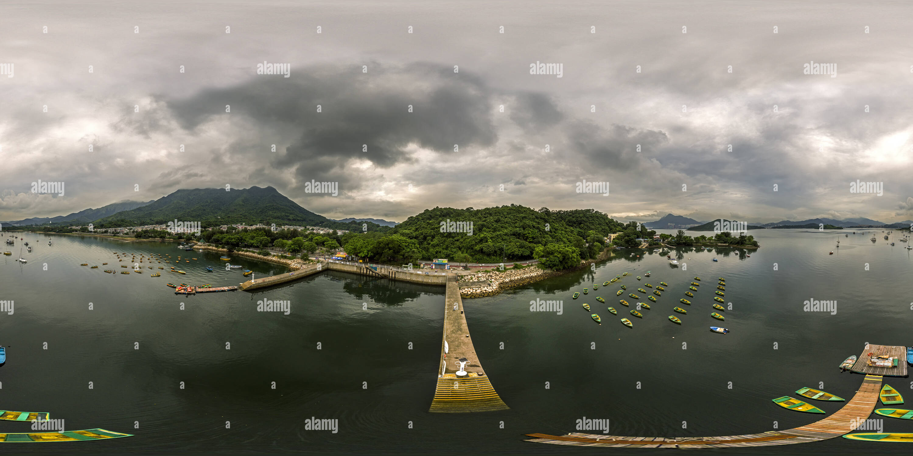 360° view of Tai Mei Tuk(大埔大美督), Tai Po, HK - Alamy