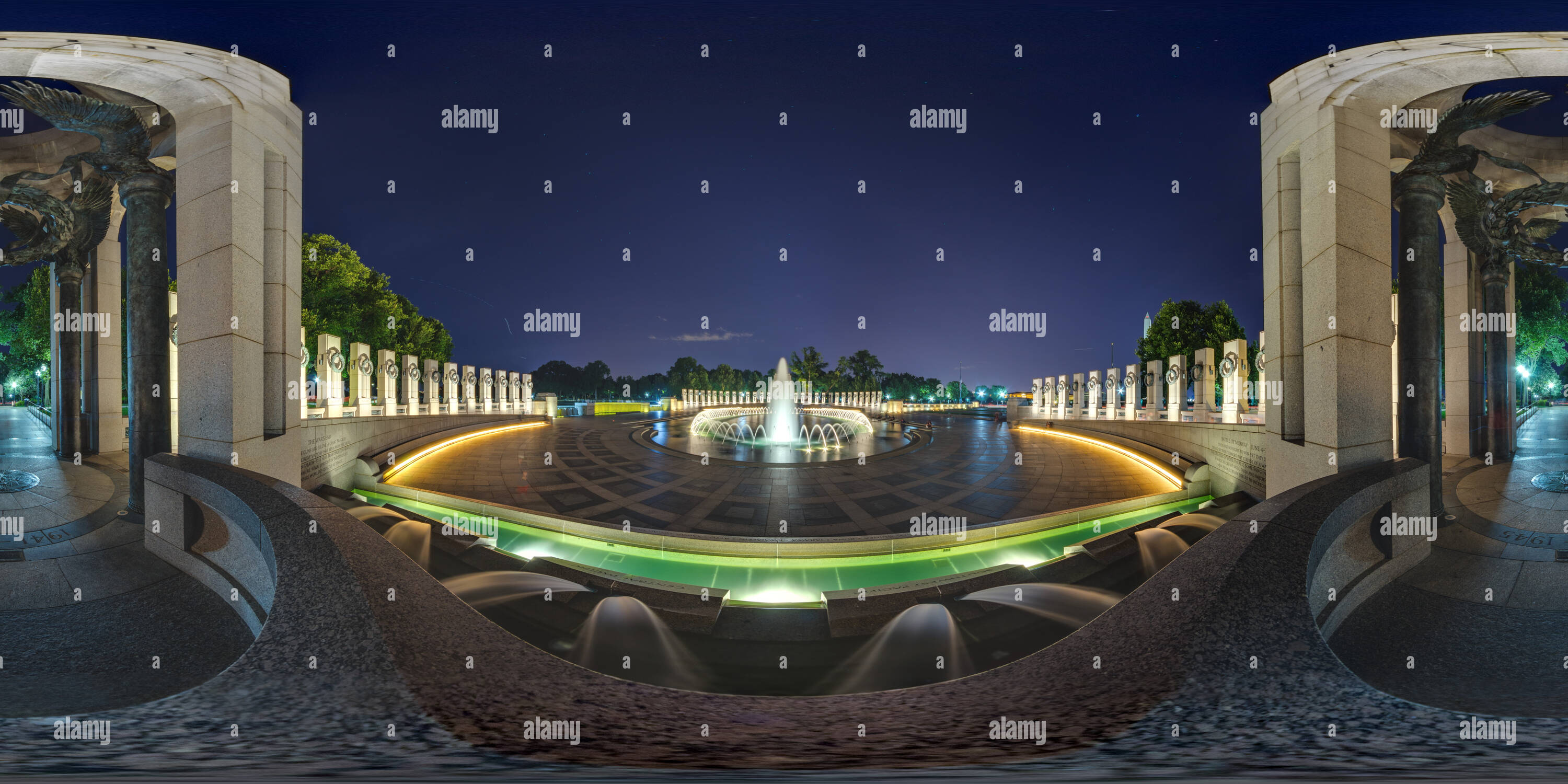 360° view of World War II Memorial, Washington D.C - Alamy