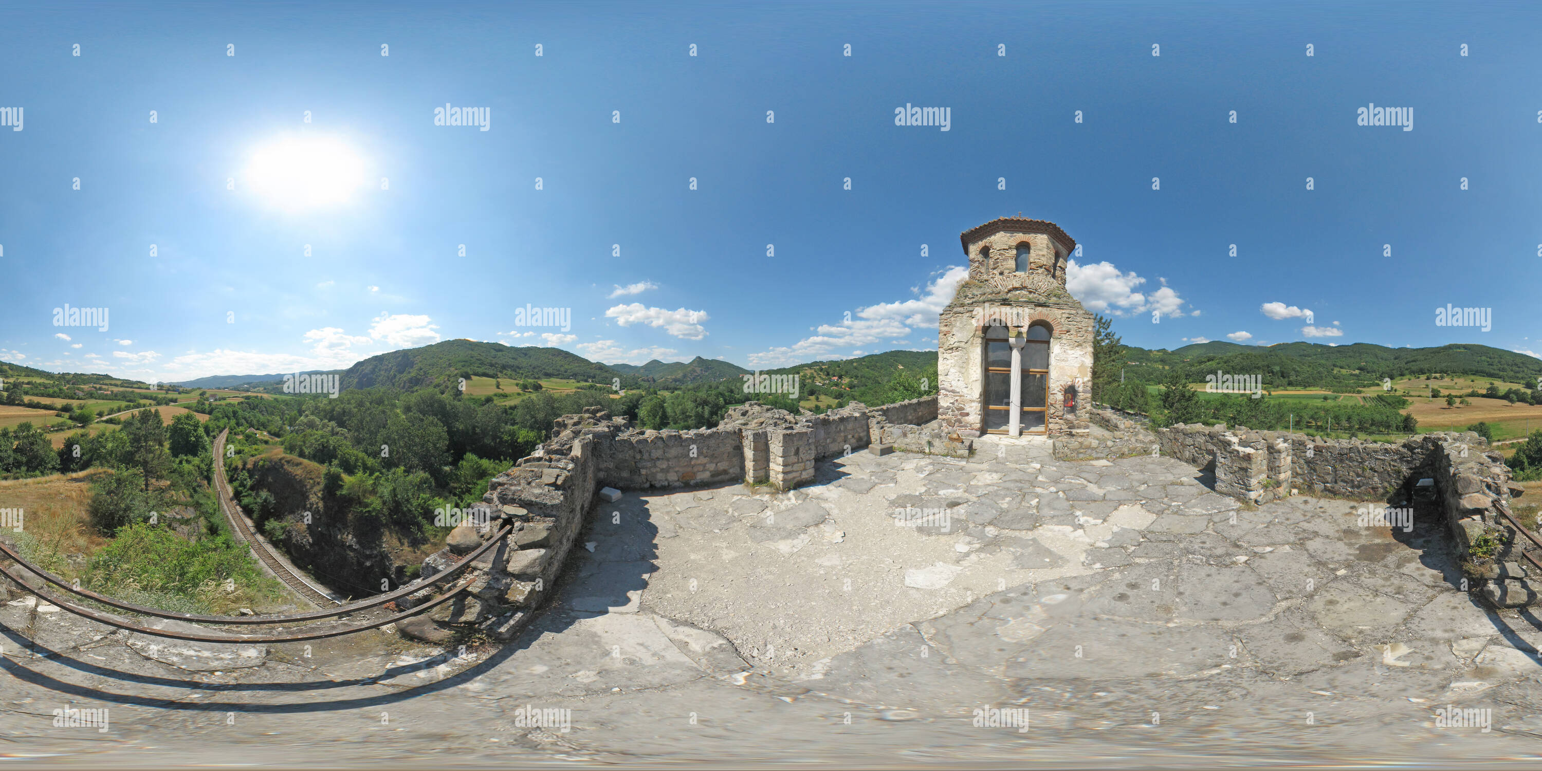 360° view of Stara Pavlica Monastery - Alamy