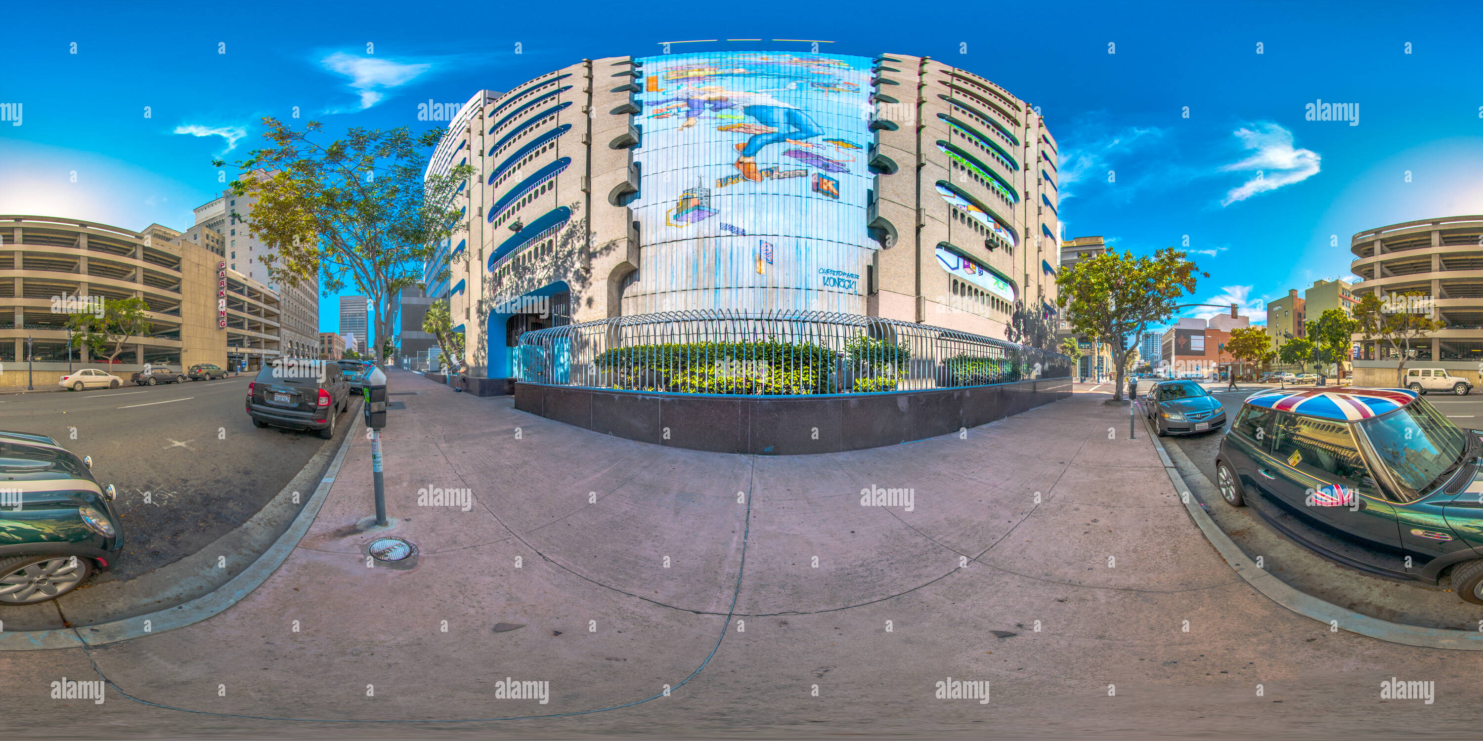 360° view of San Diego's Largest Mural - Alamy