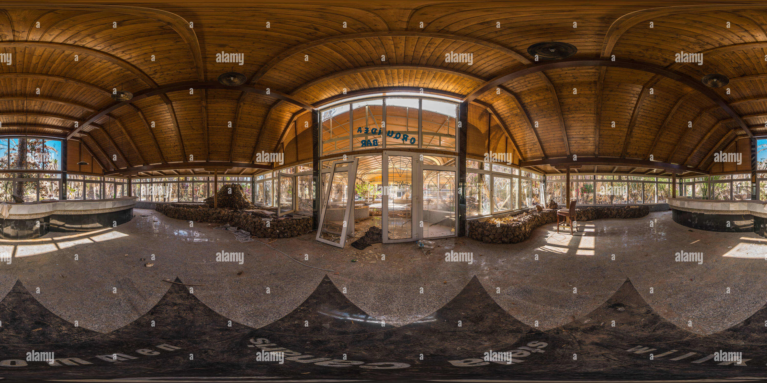 360° view of Lost Places, Hotel Stella Canaris, reception, Morro Jable ...
