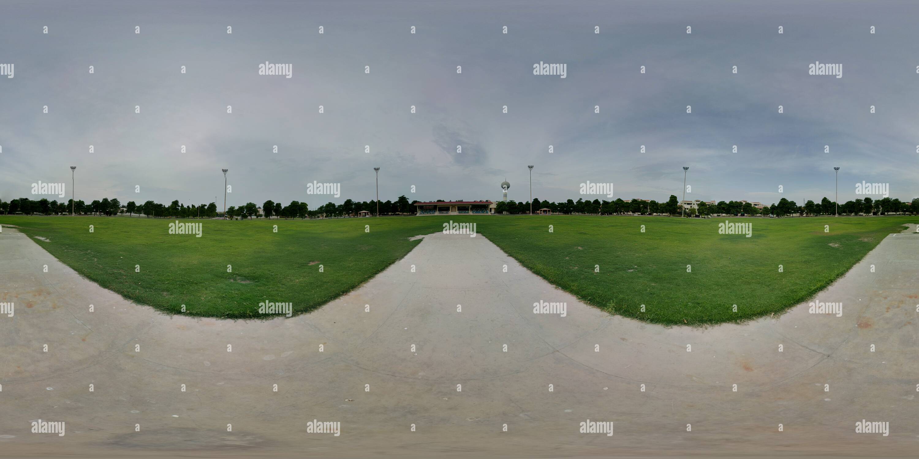 360° view of Parco Cricket Ground - Alamy