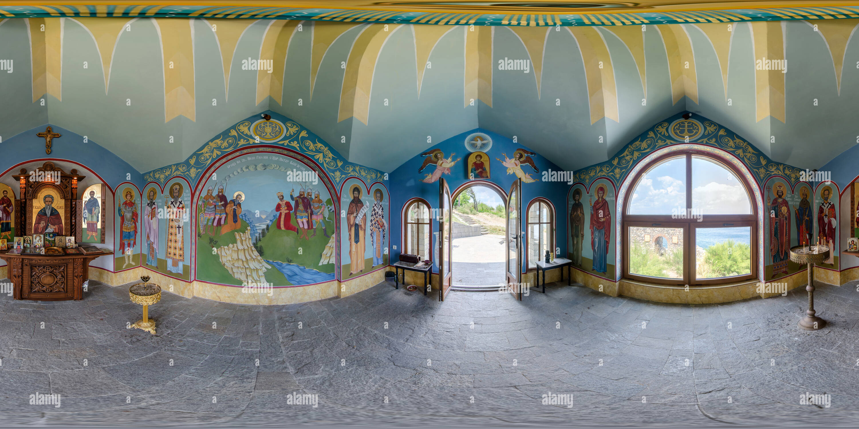 360° view of St. Ivan Rilski Chapel (Sozopol - Alamy