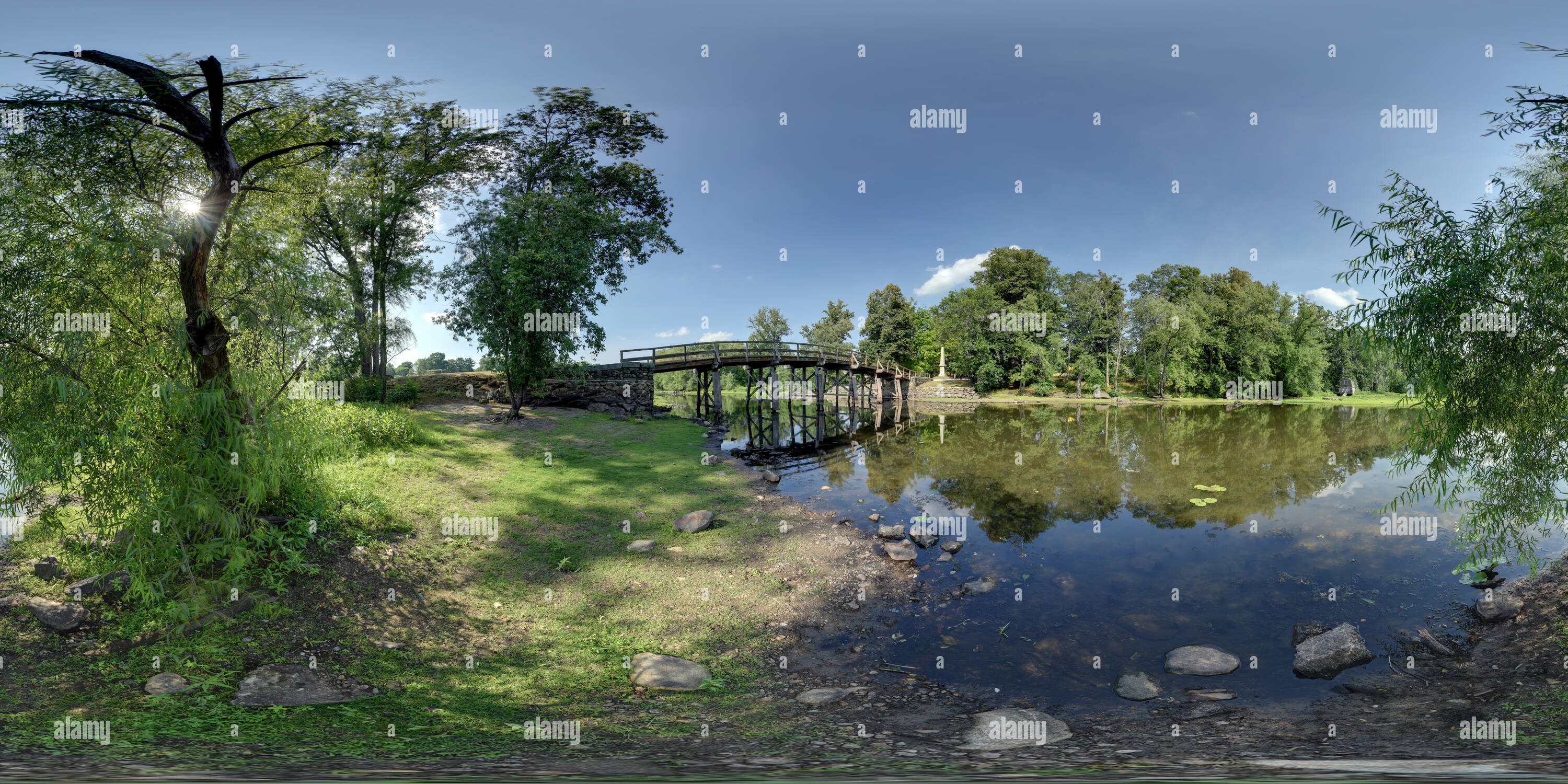360° view of North Bridge from the Southwest Shore - Alamy