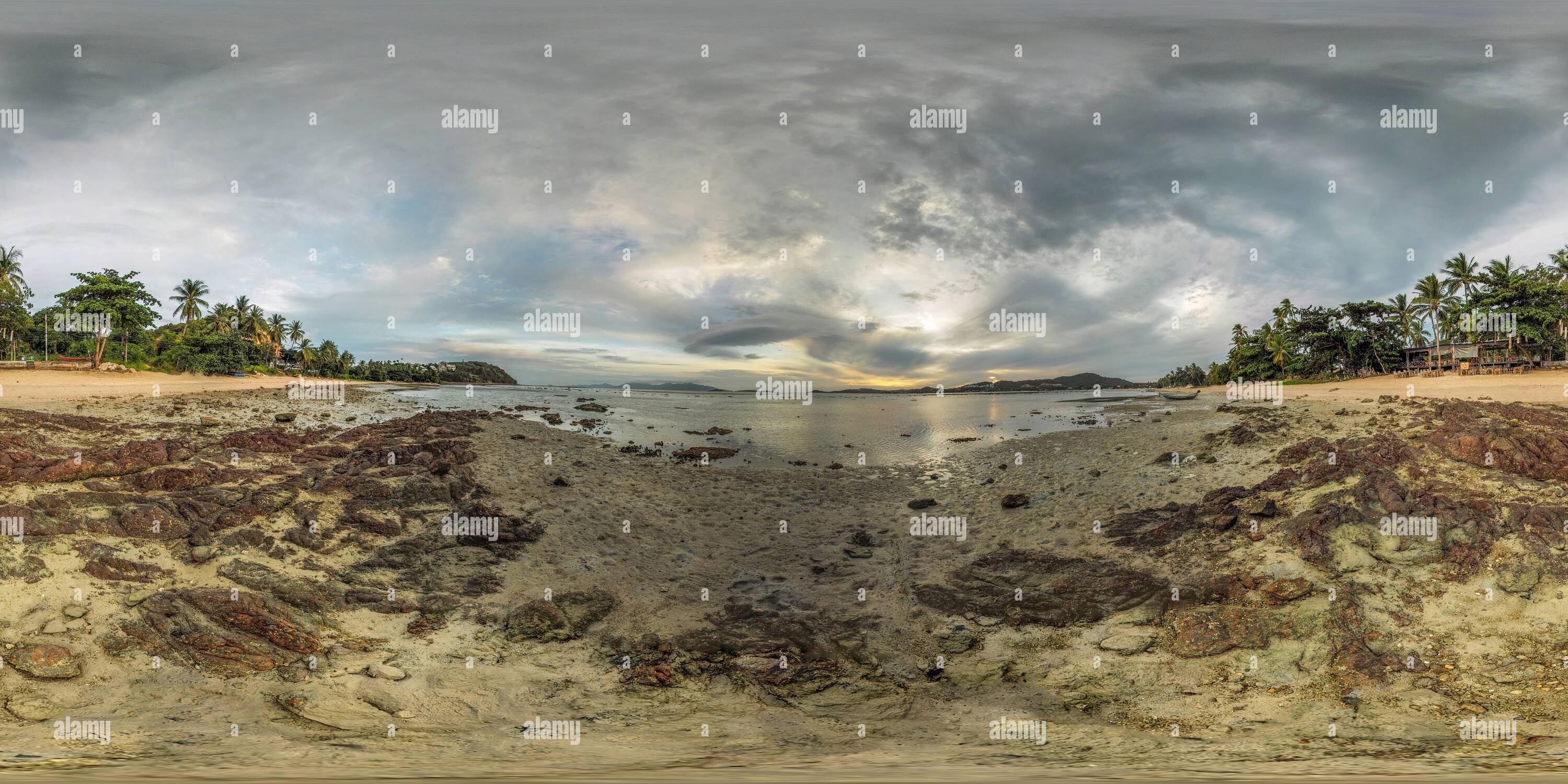 360° view of Sunrise over Bang Rak, Koh Samui, Thailand - Alamy