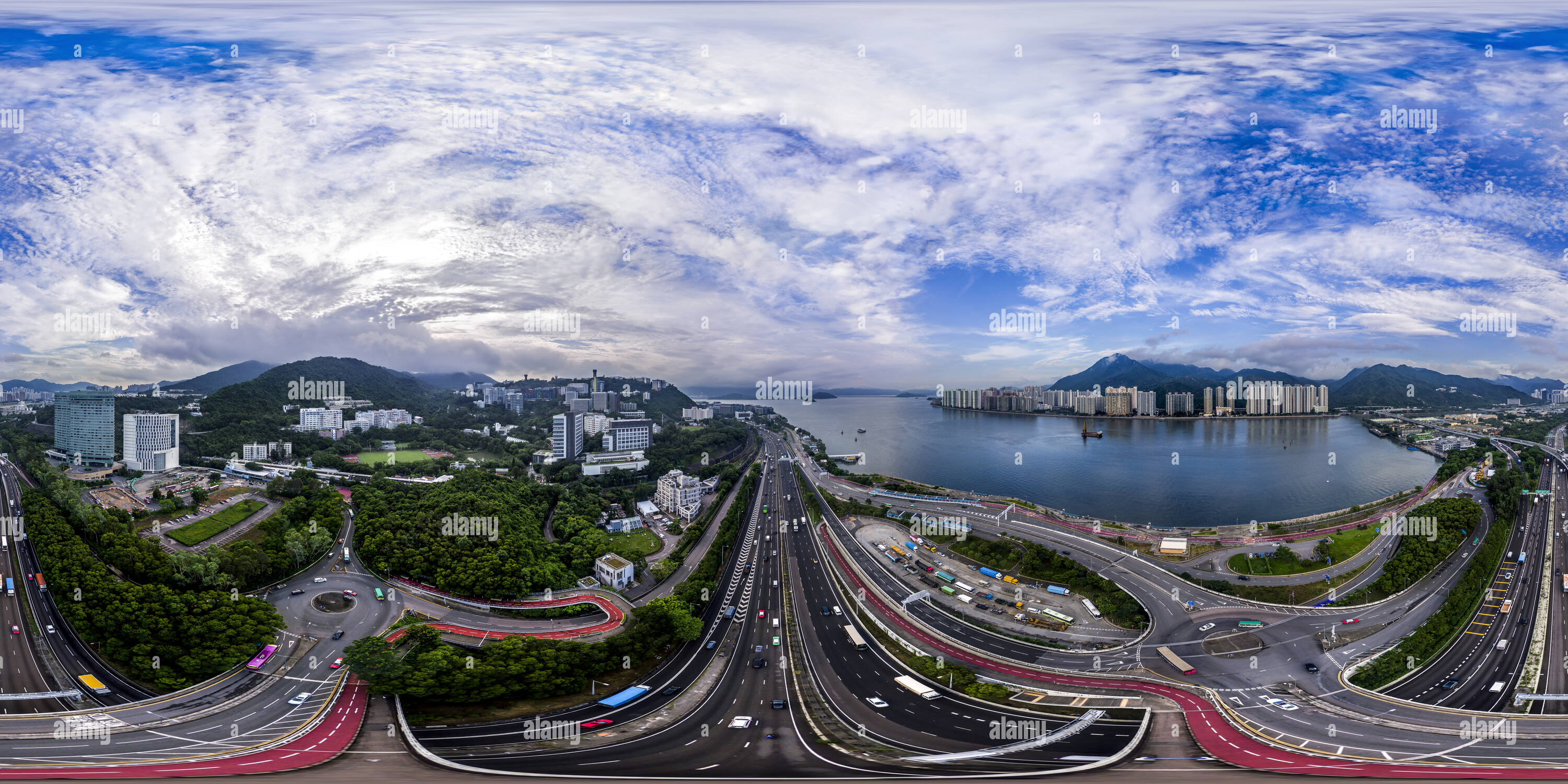 360° view of Tolo Highway-Ma Liu Shui Section(吐露港公路馬料水段), HK - Alamy