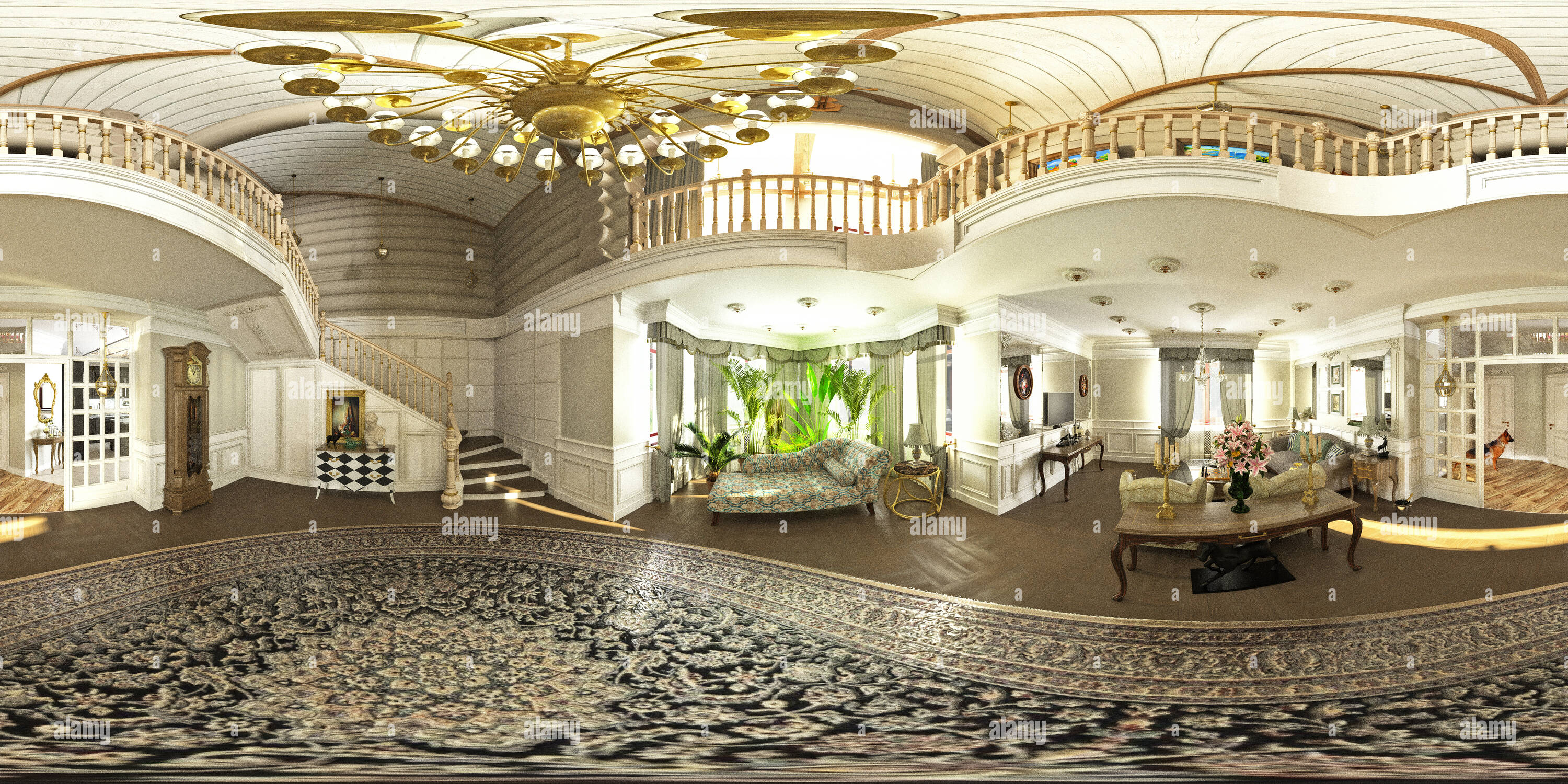360° view of Livingroom - Prokopievsk-Kemerovskaya-Russia - Alamy
