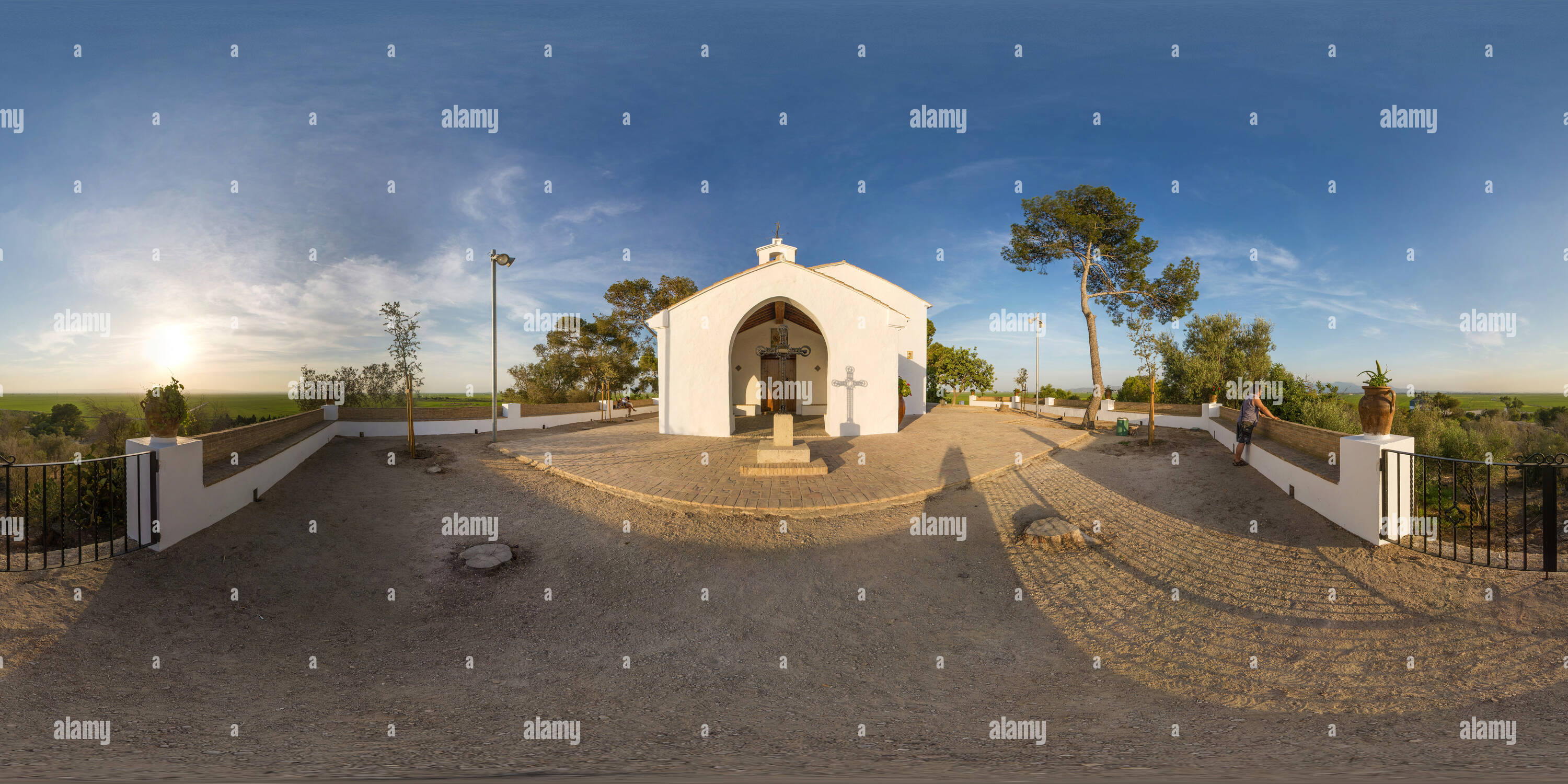 360° view of Saints Mountain, Sueca, Valence, Spain - Alamy