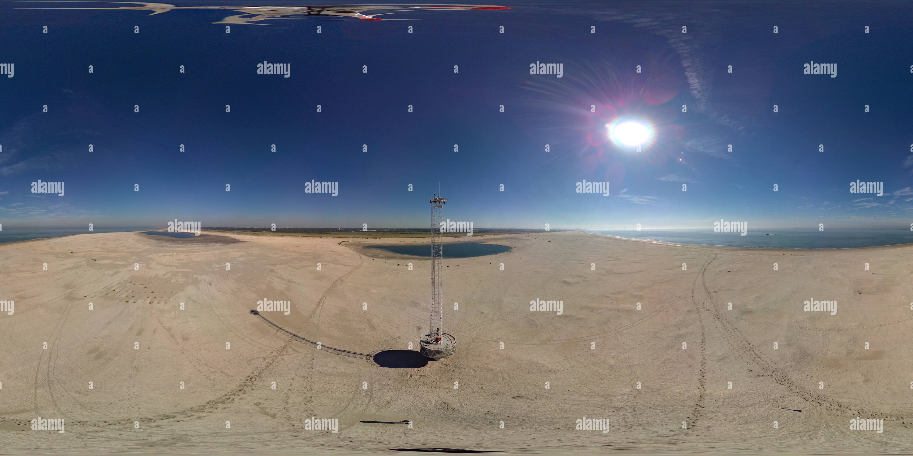 360° view of Sand motor (Zandmotor) @ Kijkduin (The Netherlands - Alamy