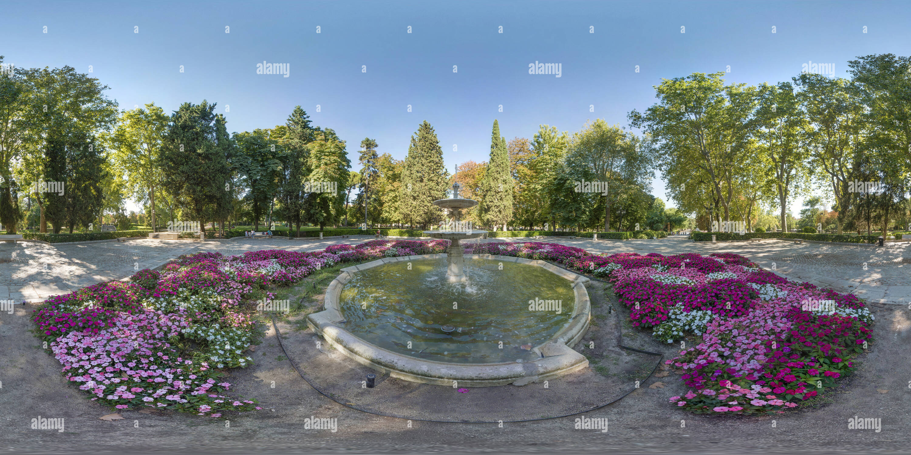 360° view of El Retiro park, Madrid, Spain - Alamy