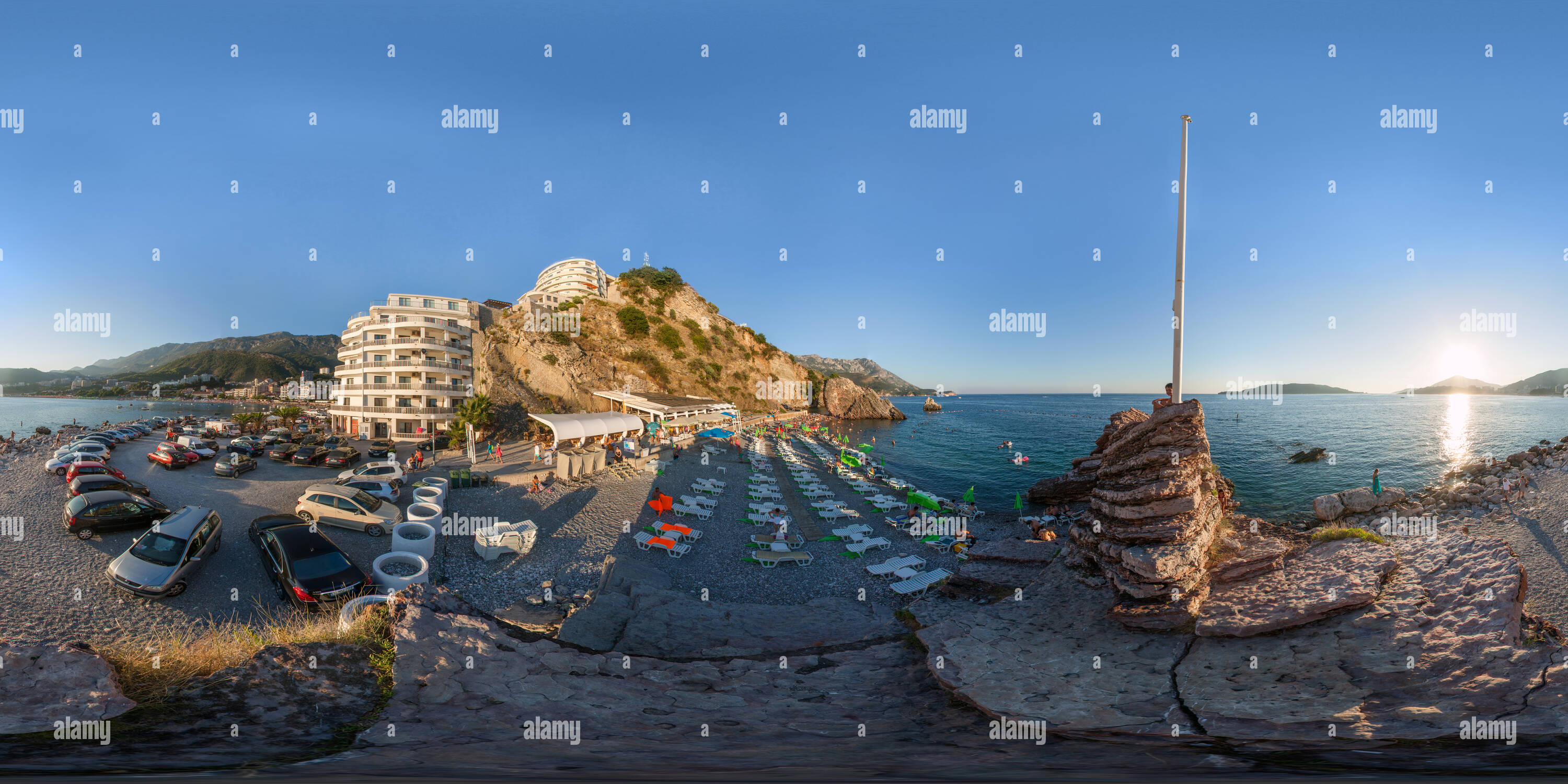 360° view of Rafailovici from above - Alamy