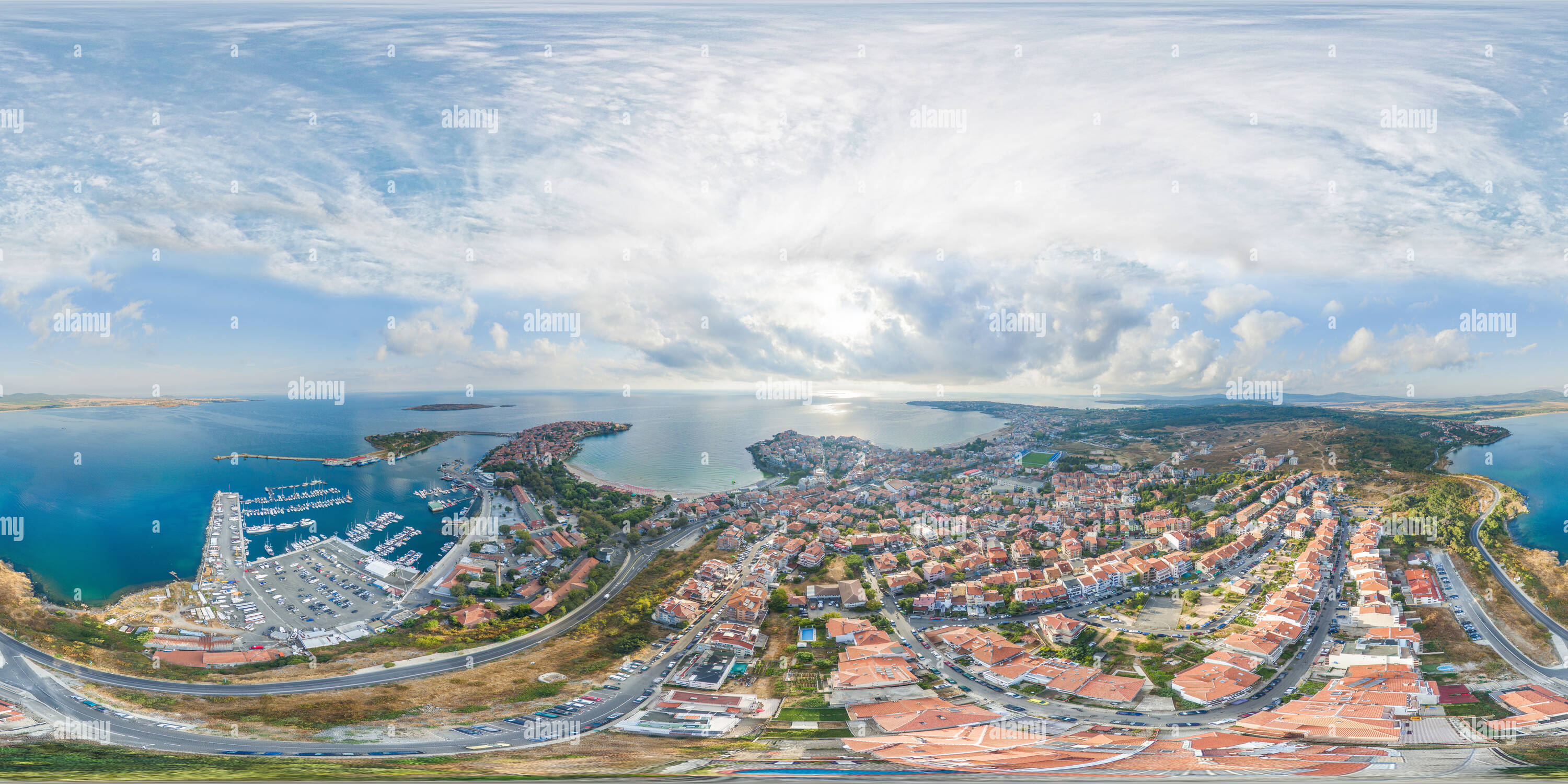 360° view of Sozopolis's old town - Alamy