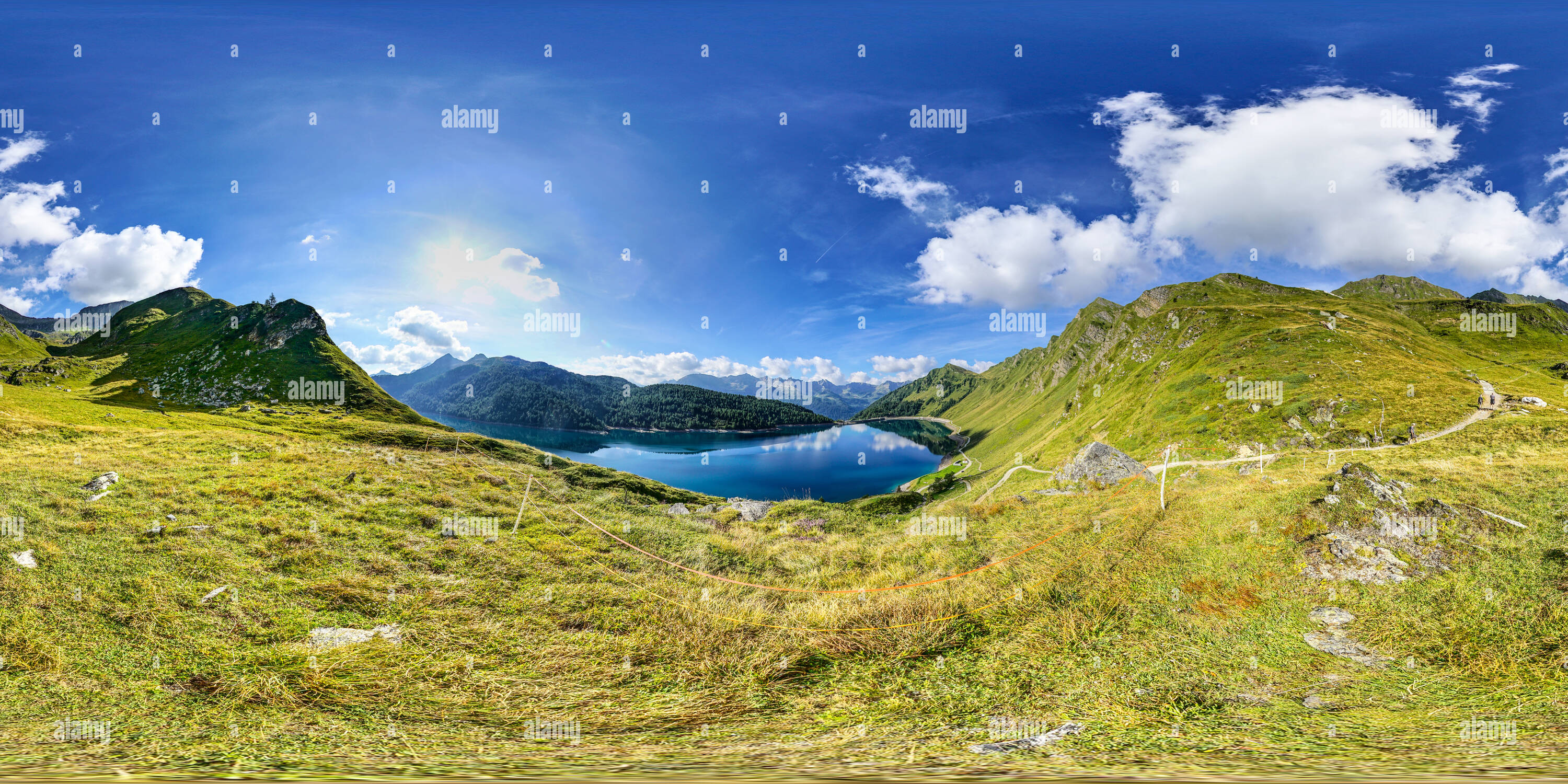 360° view of Capanna Cadlimo CAS - Lake Ritom 3 - Alamy