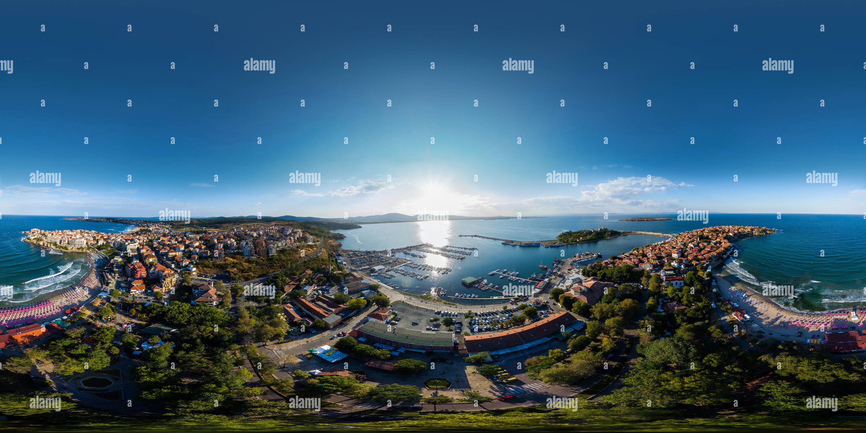 360° view of Sozopolis's Old Town 2 - Alamy