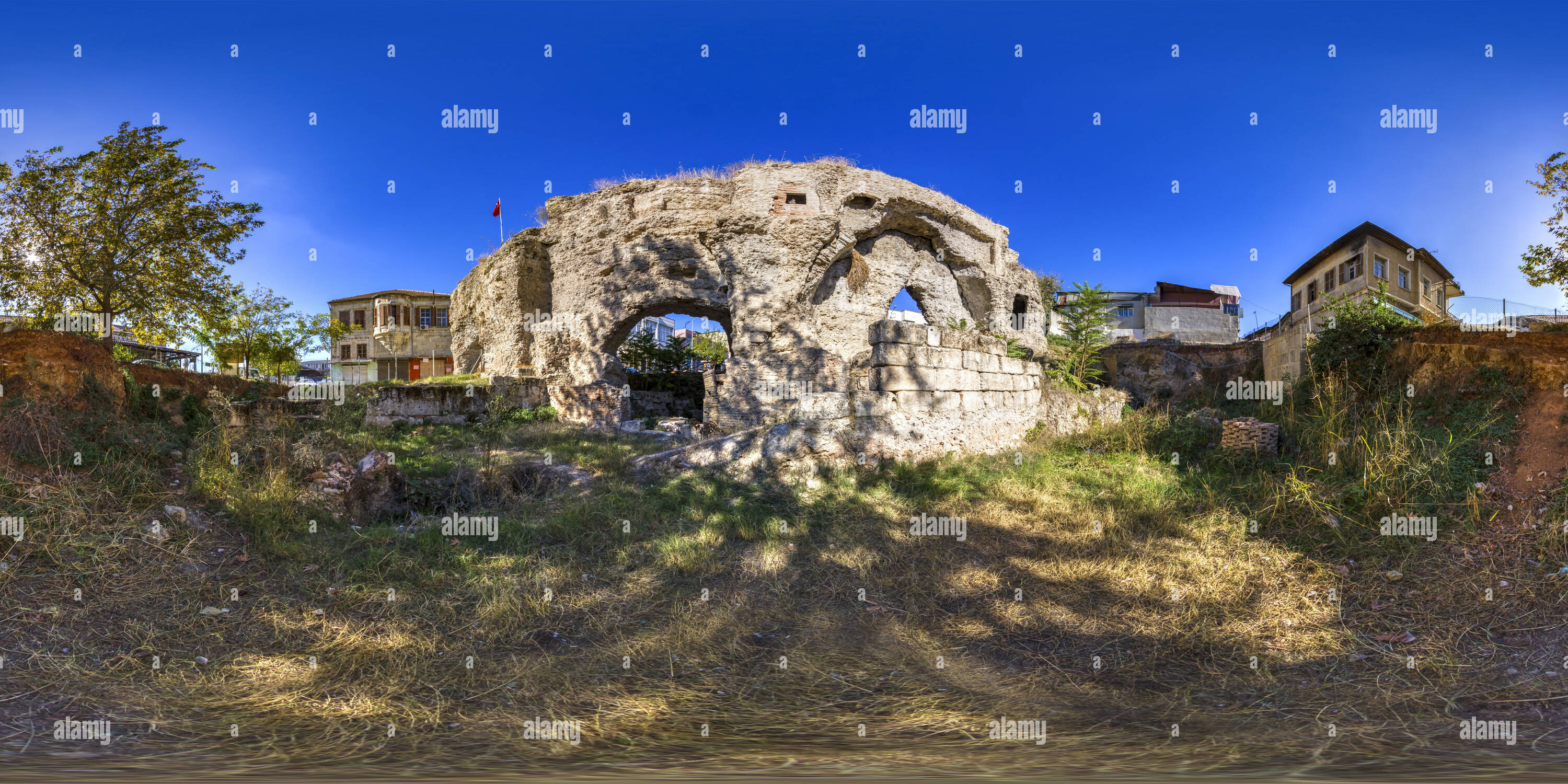 360° view of Roman Public Bath Tarsus Vr Mersin 3f9 - Alamy