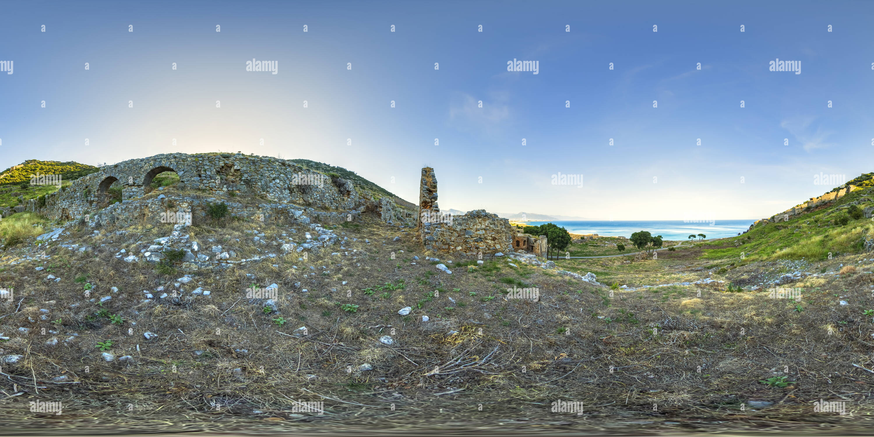 360° view of Anemurium Necropolis Anamur Vr Mersin 073 - Alamy