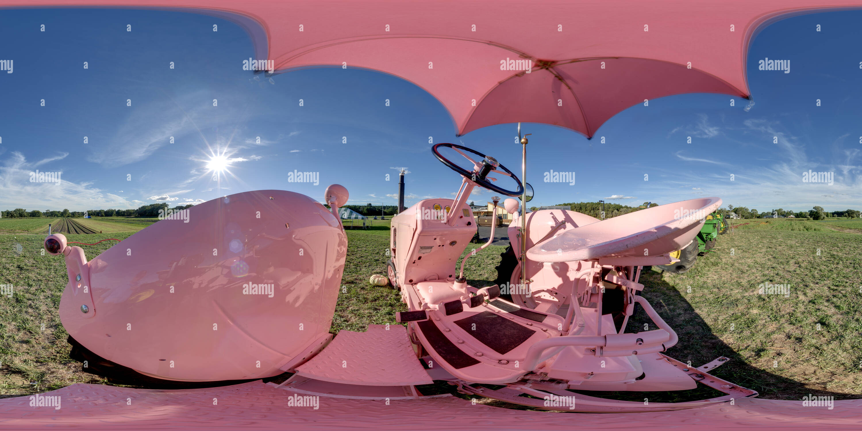 360° view of Pink Tractor One - Alamy