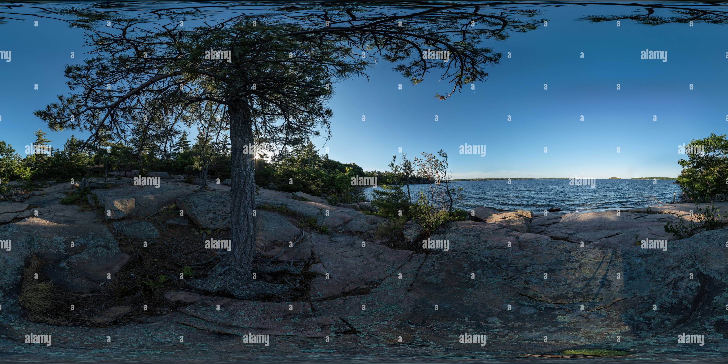 360° view of Morning at Killbear Provincial Park II - Alamy