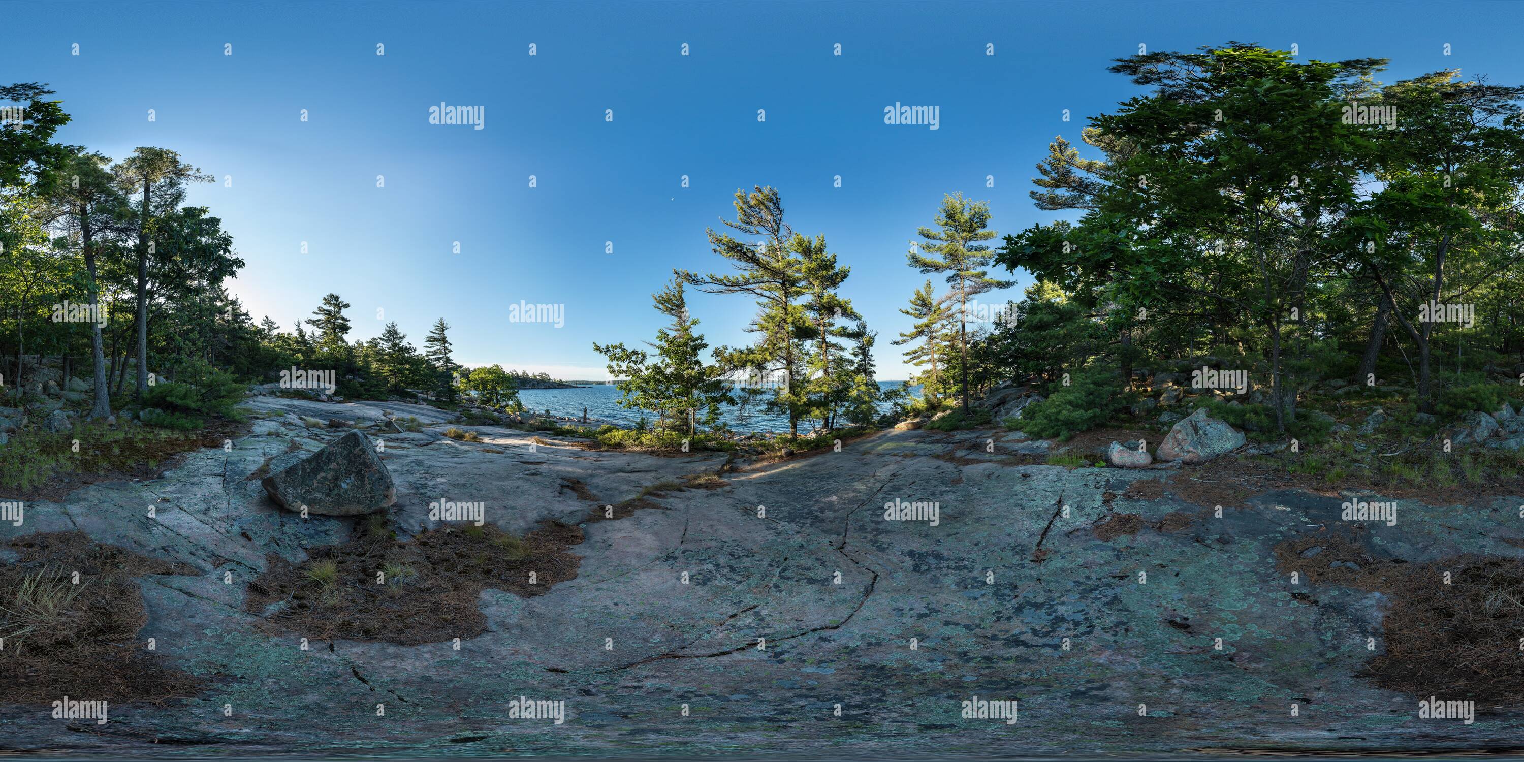 360° view of Morning at Killbear Provincial Park - Alamy