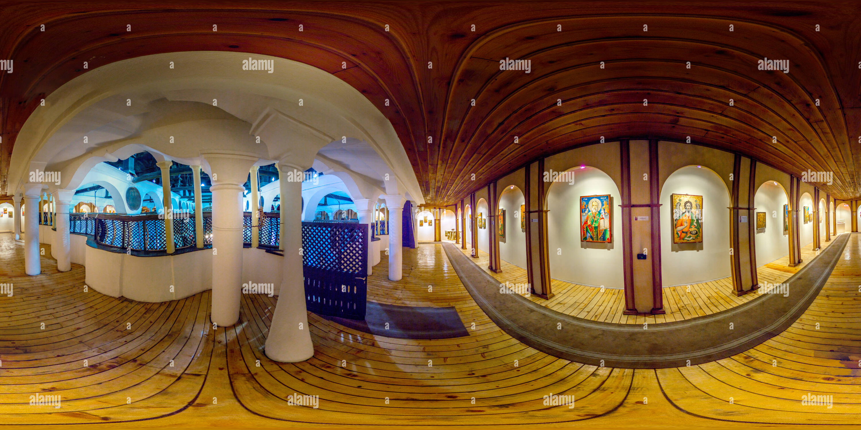 360° view of St Nicholas Cathedral Stip - Alamy