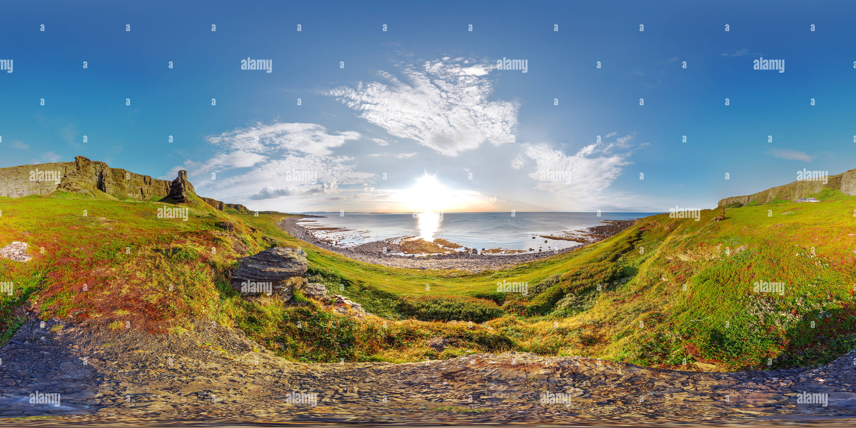 360° view of Peninsula Rybachy, Vayda-Guba, Murmansk Oblast - Alamy