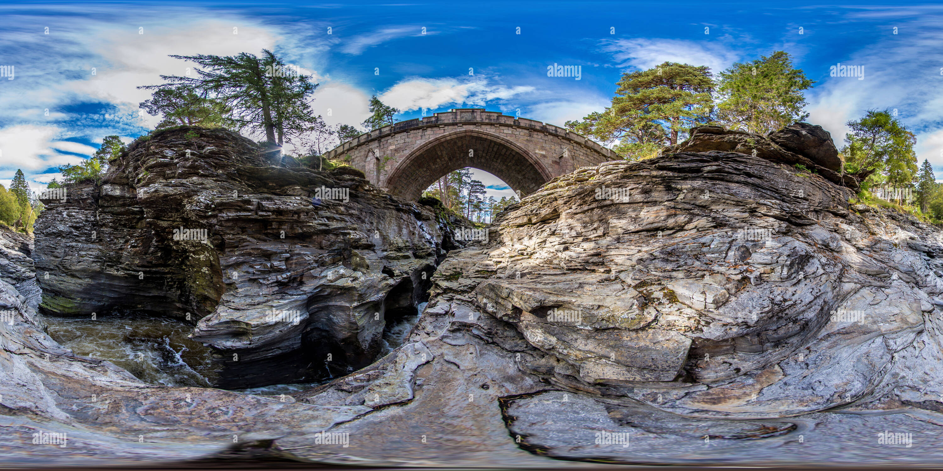 360° view of Linn O' Dee, Aberdeenshire, Scotland - Alamy