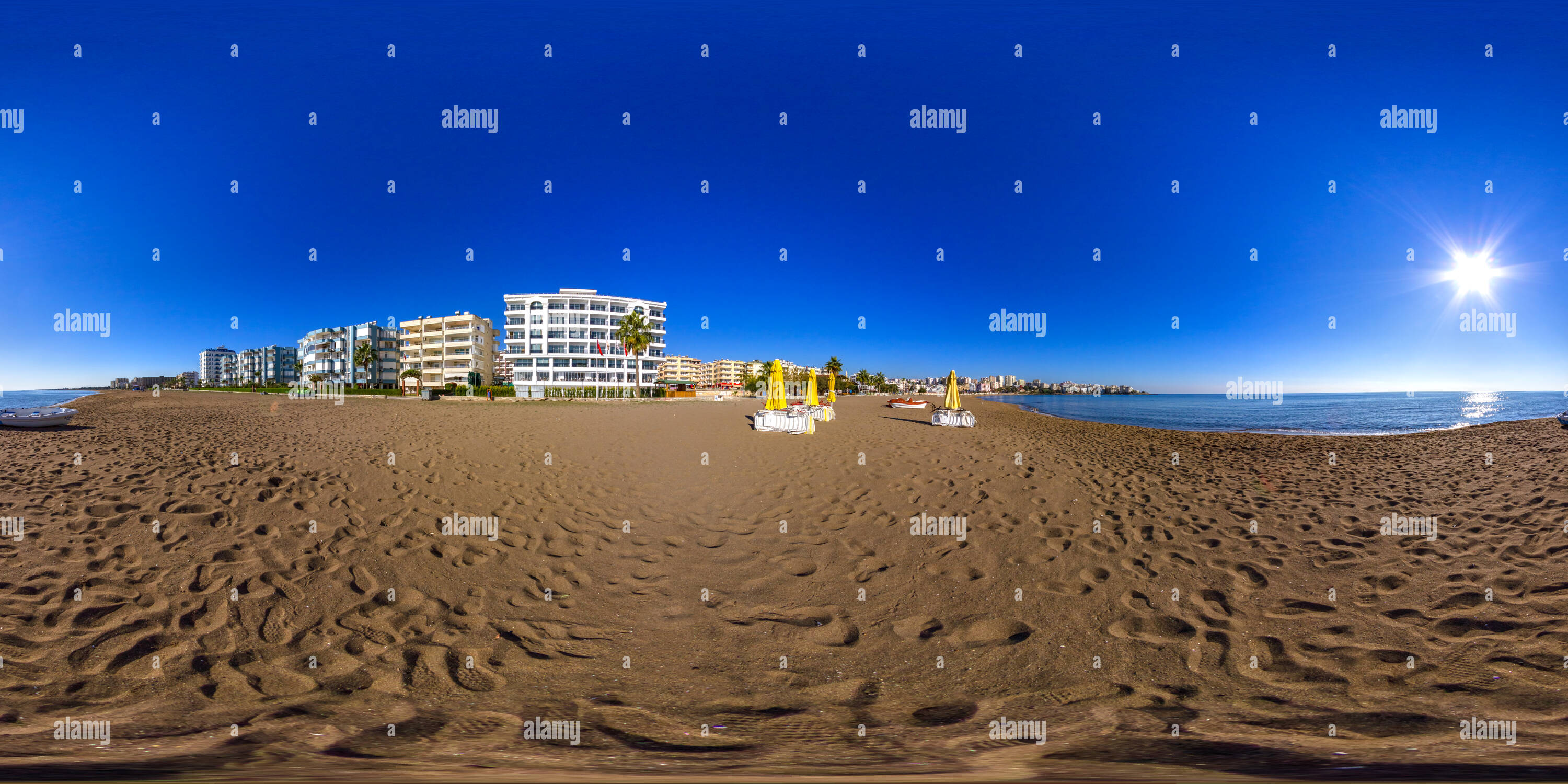 360° view of Susanoglu Coast Silifke Vr Mersin 1d0 - Alamy