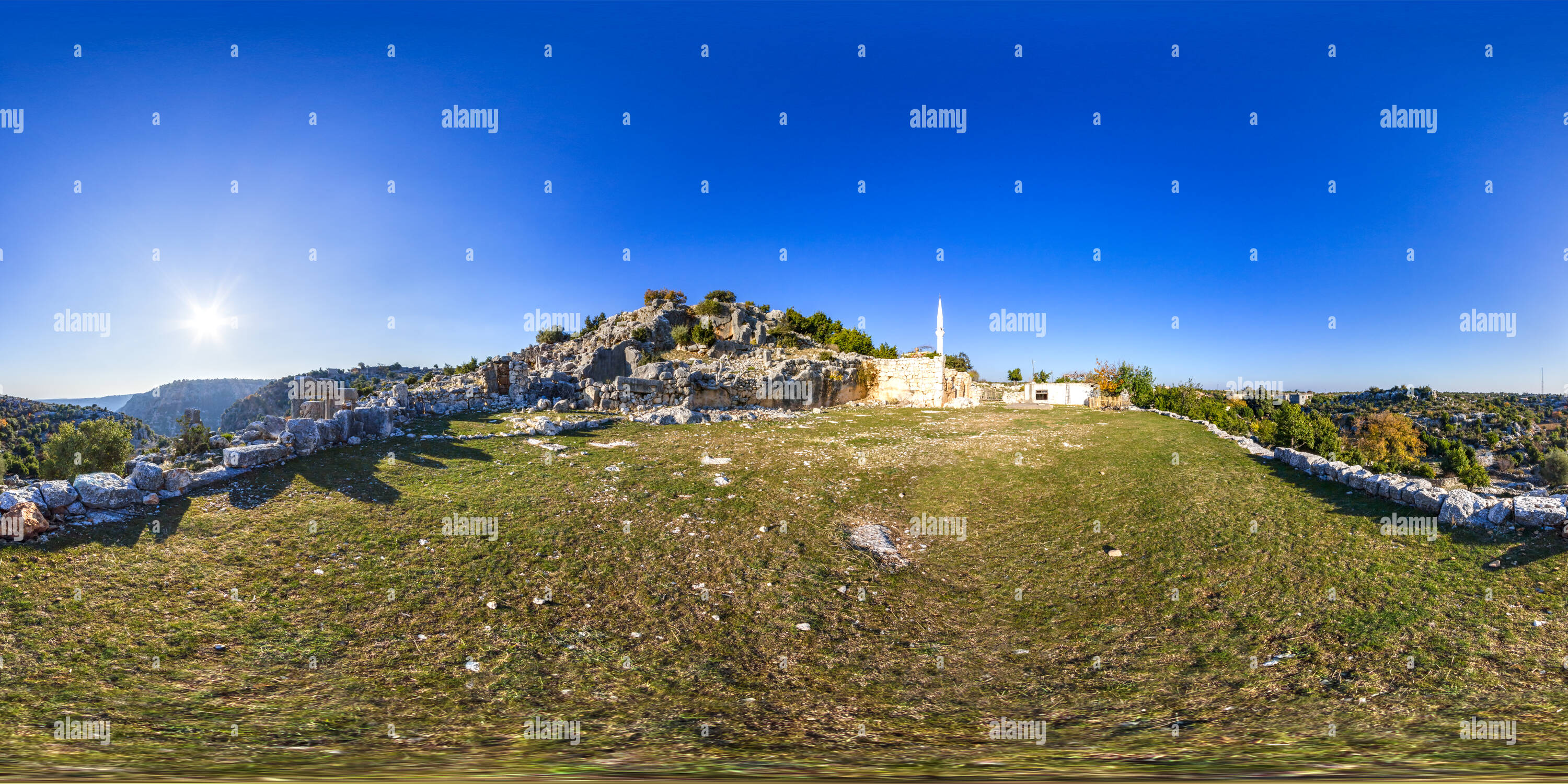 360° view of Tekkadin Archeological Site Silifke Vr Mersin 1e6 - Alamy