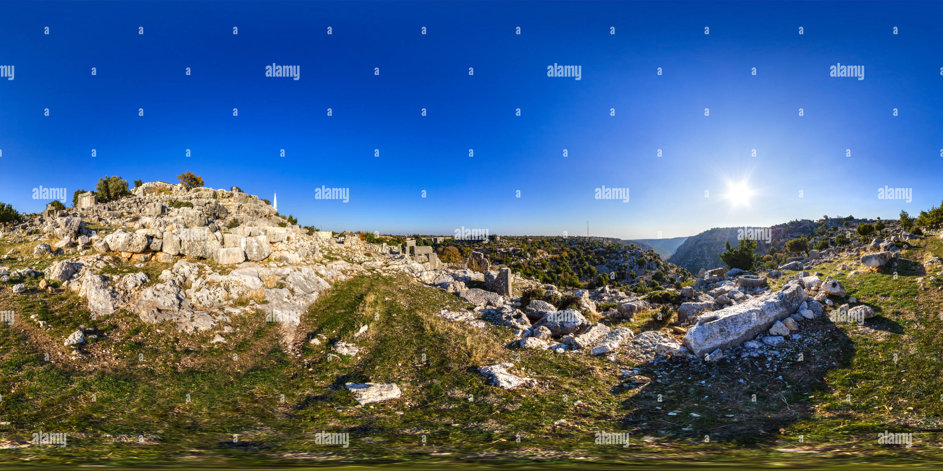 360° view of Tekkadin Archeological Site Silifke Vr Mersin 31a - Alamy