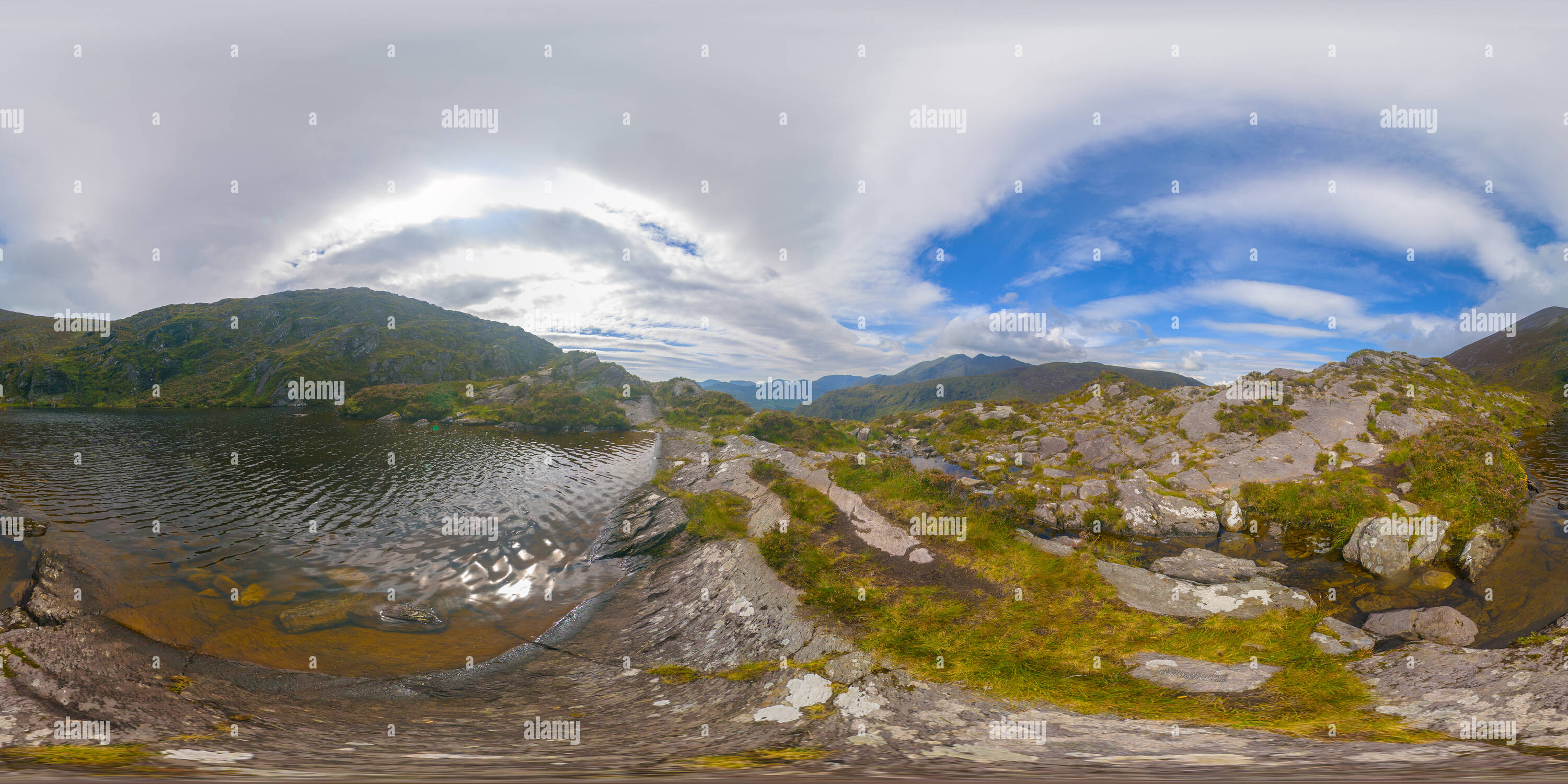 360° view of Purple Mountain - Lough Glas - Alamy