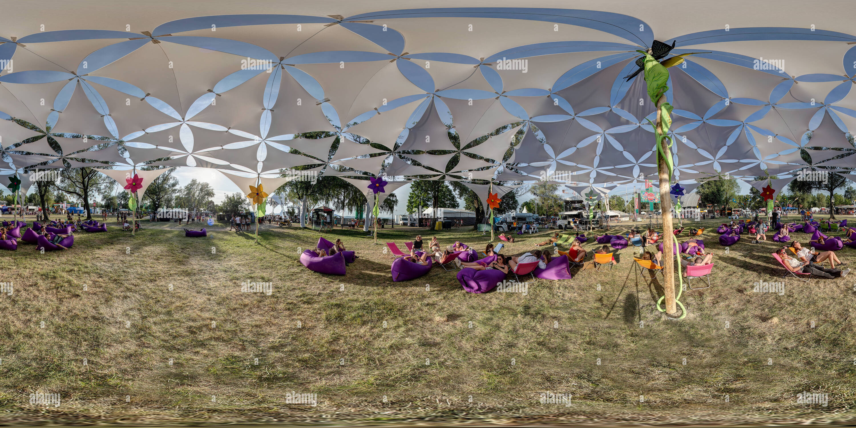 360° view of Balaton Sound Balaton Sound Music Festival 29 - Alamy