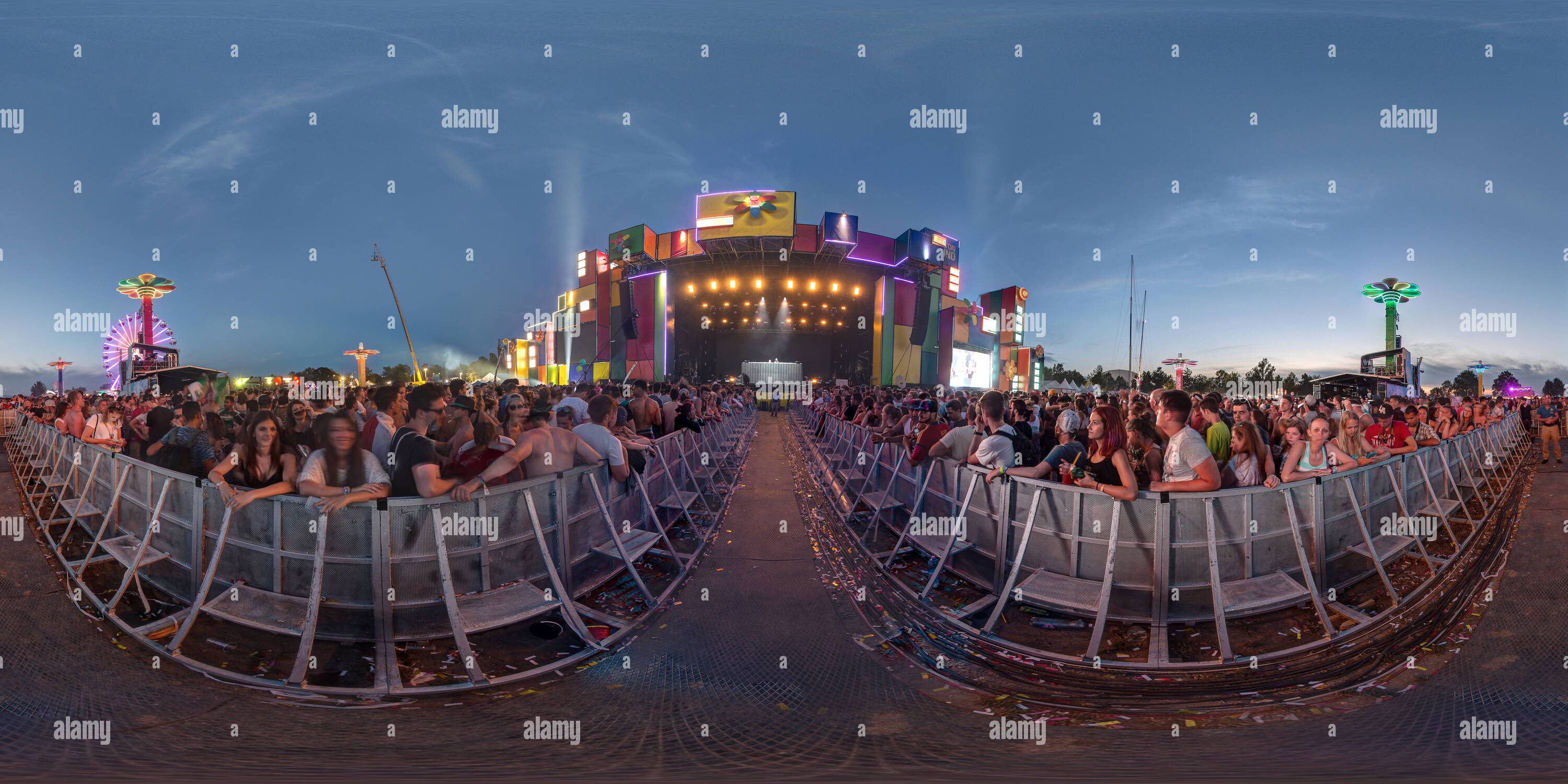 360° view of Balaton Sound Balaton Sound Music Festival 37 - Alamy