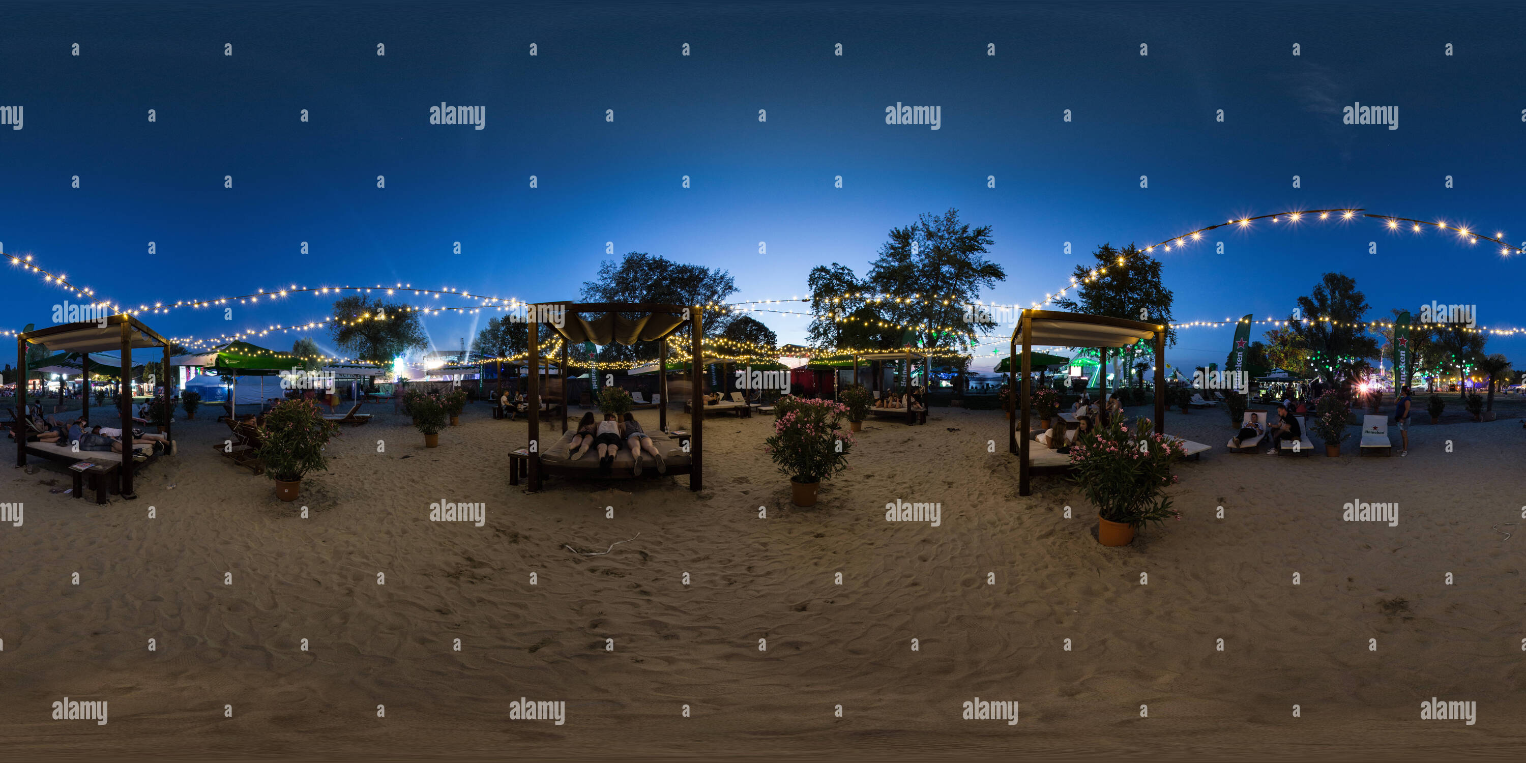 360° view of Balaton Sound Balaton Sound Music Festival 75 - Alamy