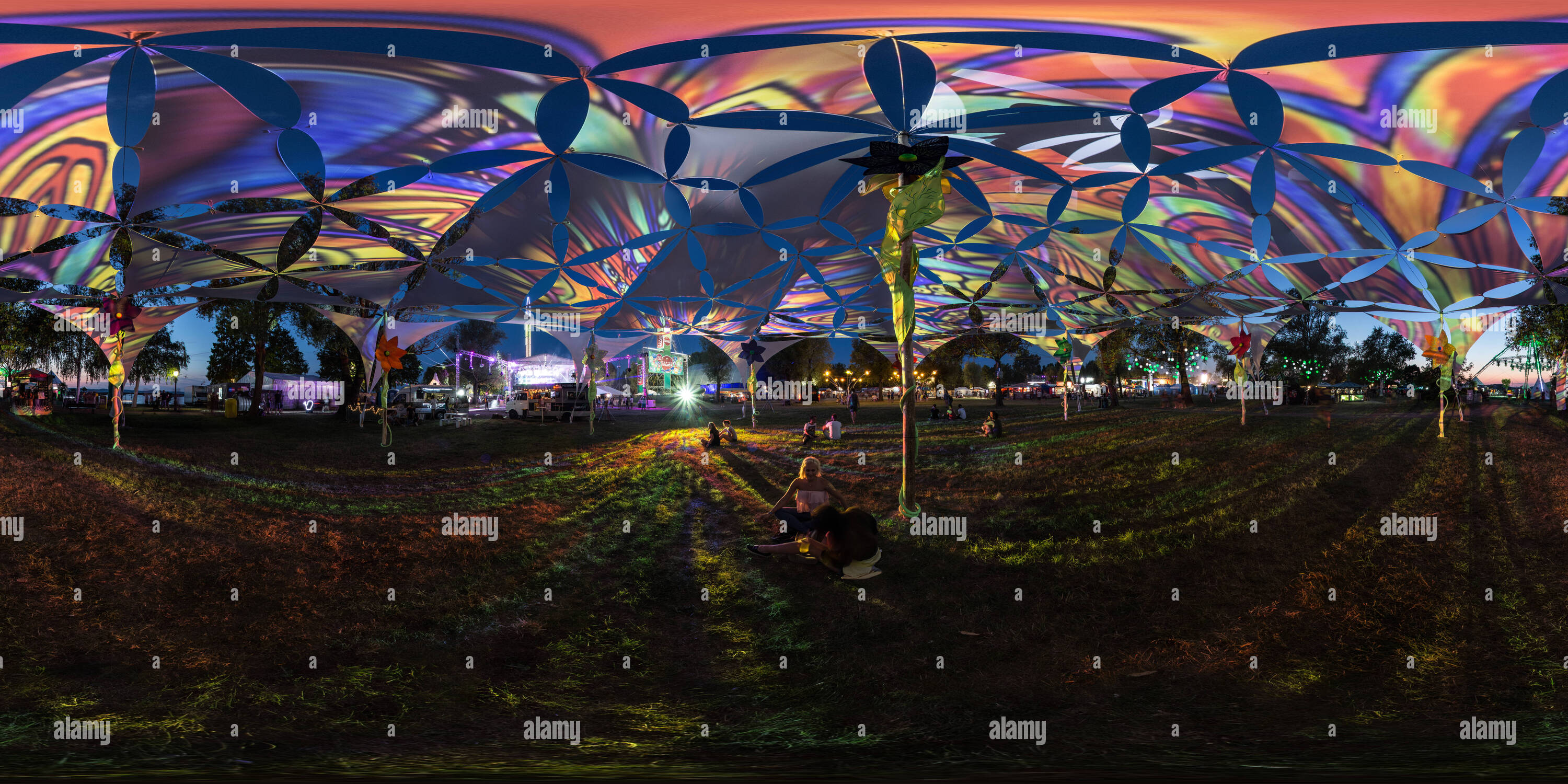 360° view of Balaton Sound Balaton Sound Music Festival 74 - Alamy