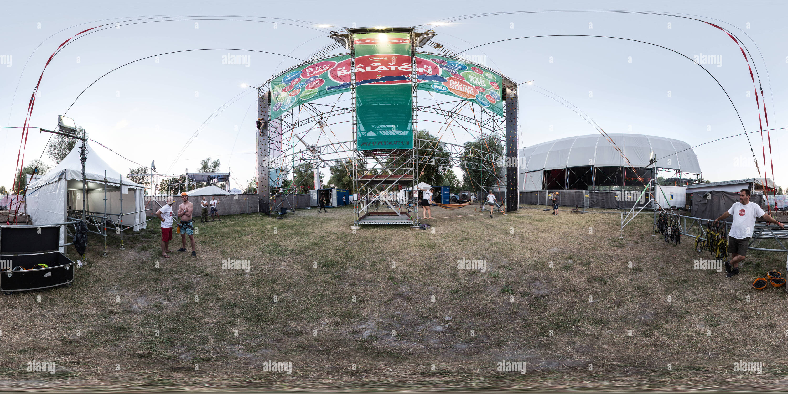 360° view of Balaton Sound Balaton Sound Music Festival 69 - Alamy