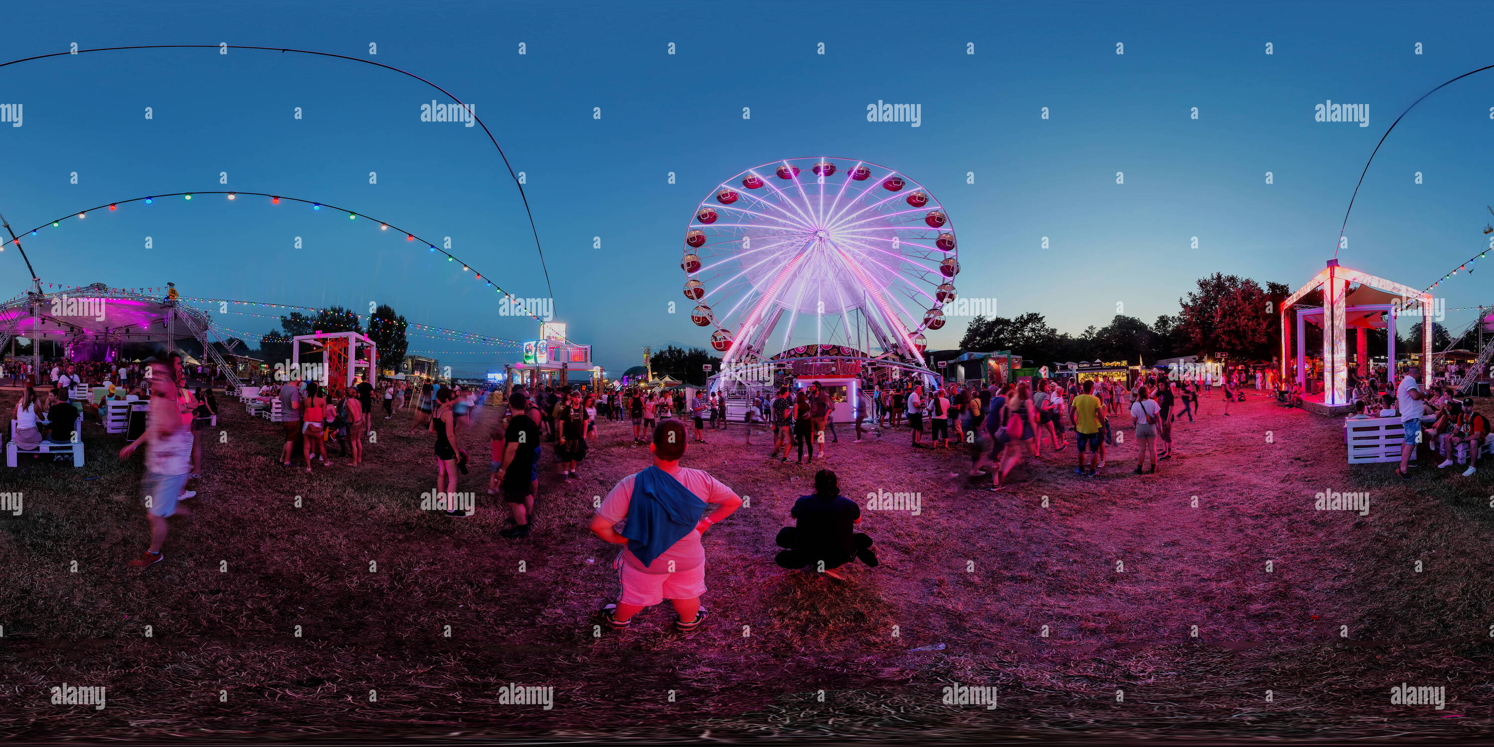 360° view of Balaton Sound Nappal Volt Festival 2016 11 - Alamy