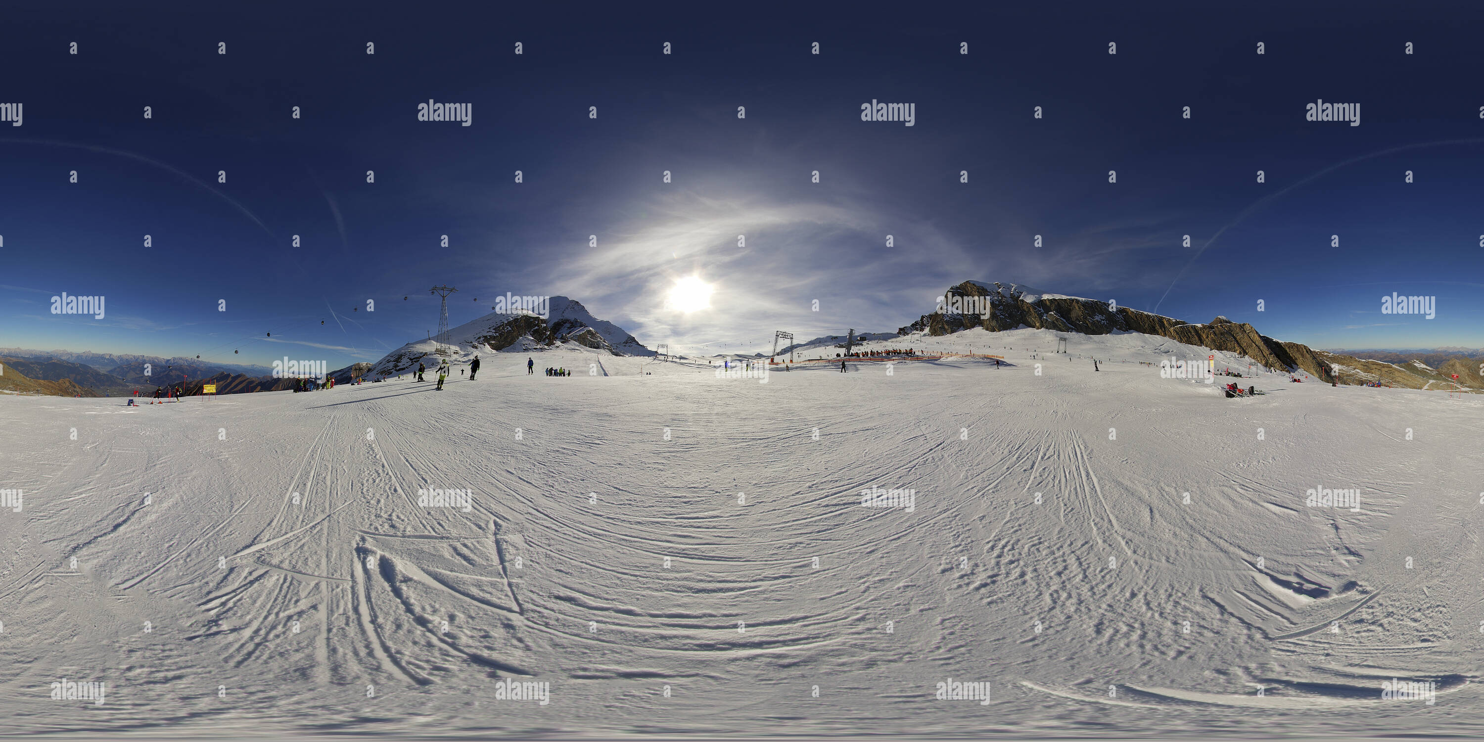 360° view of Kitzsteinhorn Resort Kitzsteinhorn Ski Resort 03 - Alamy