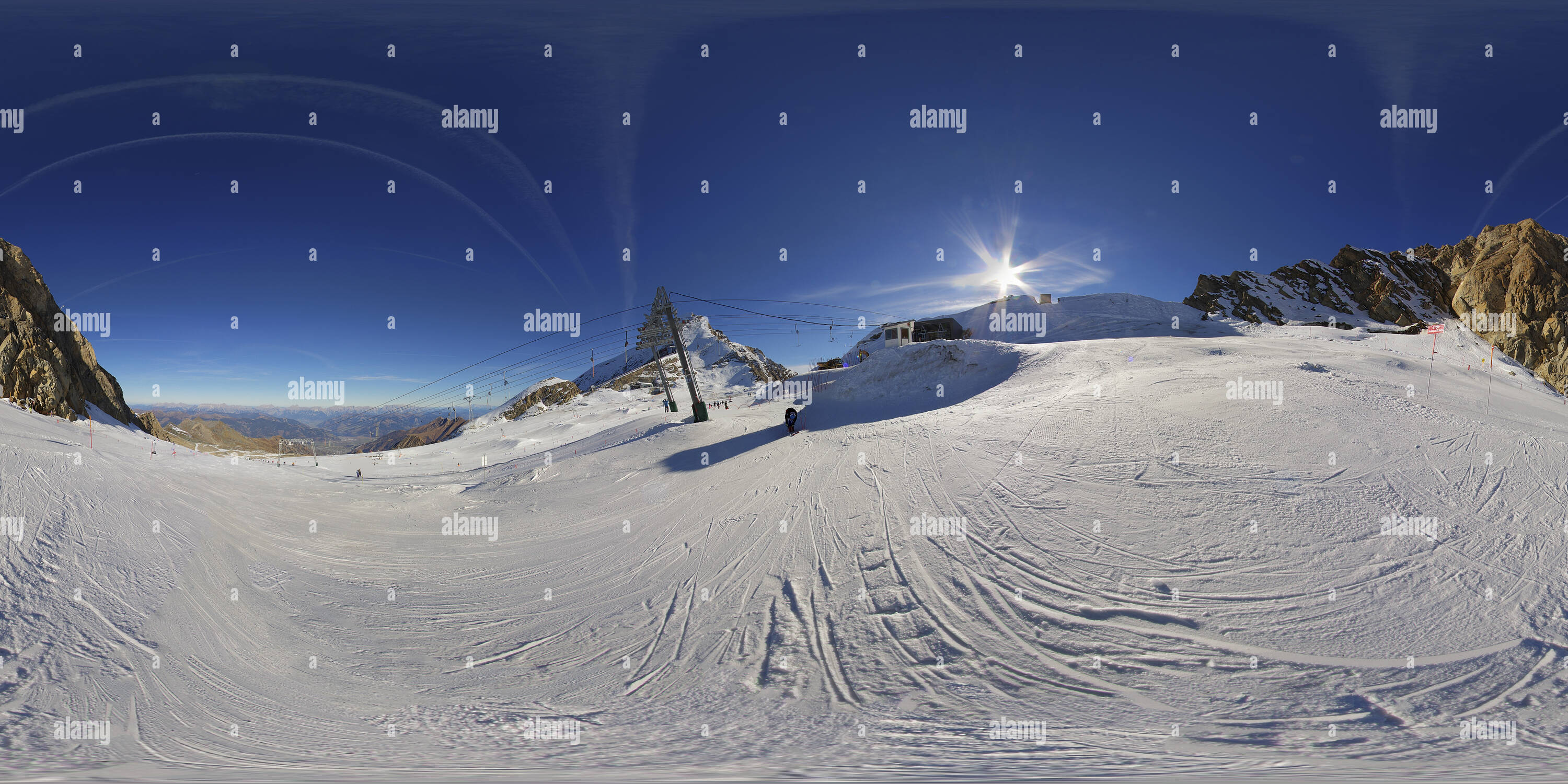 360° view of Kitzsteinhorn Resort Kitzsteinhorn Ski Resort 09 - Alamy