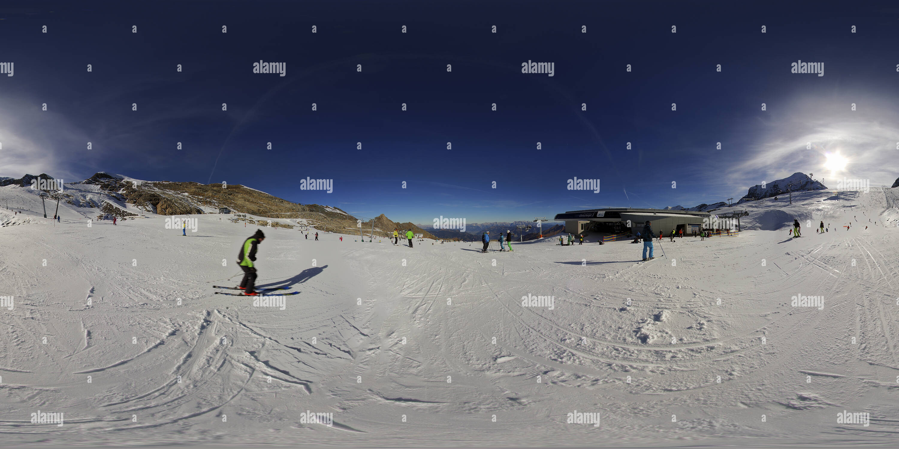 360° view of Kitzsteinhorn Resort Kitzsteinhorn Ski Resort 17 - Alamy