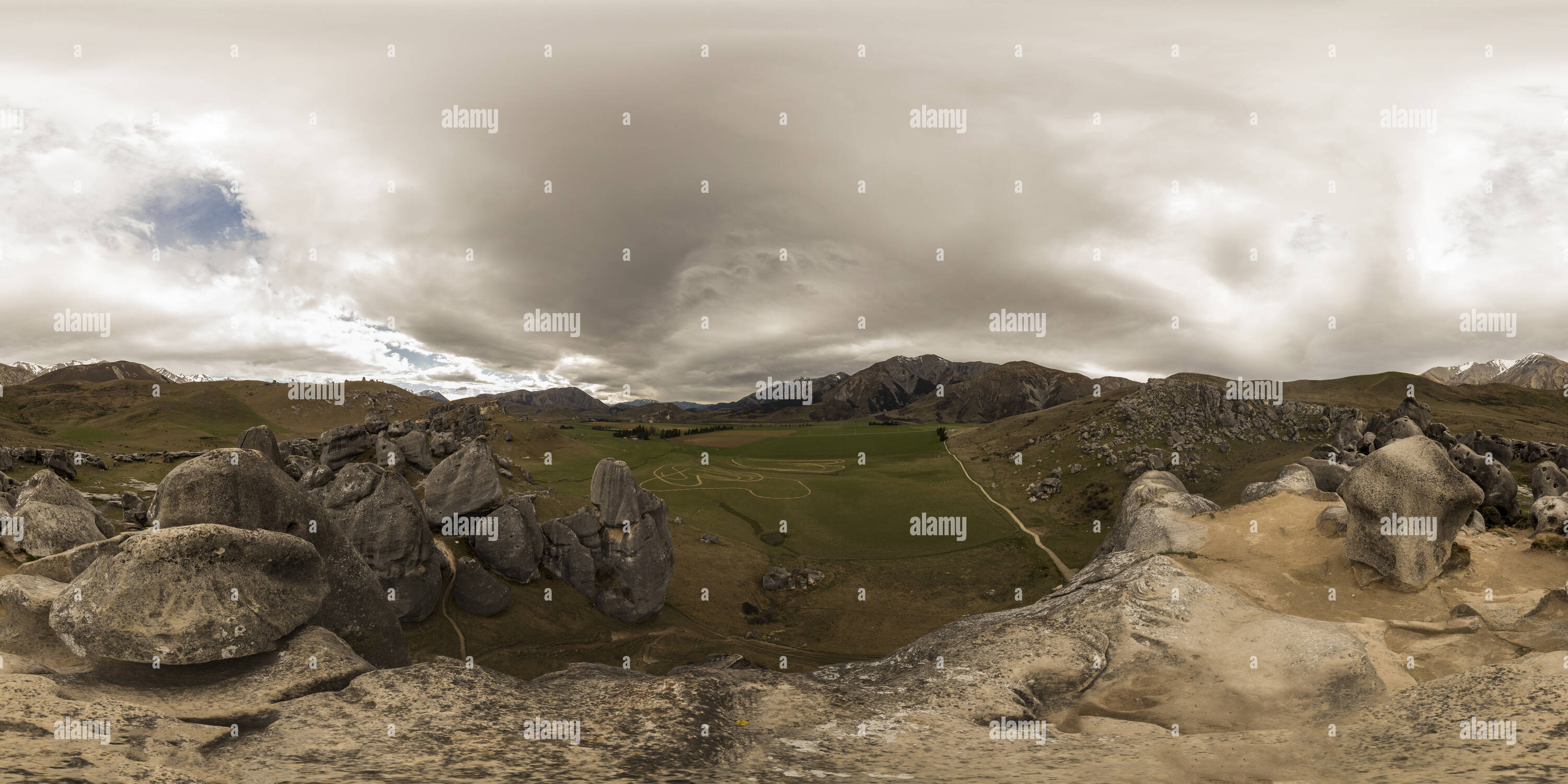 360° view of Castle Hill - New Zealand - Alamy