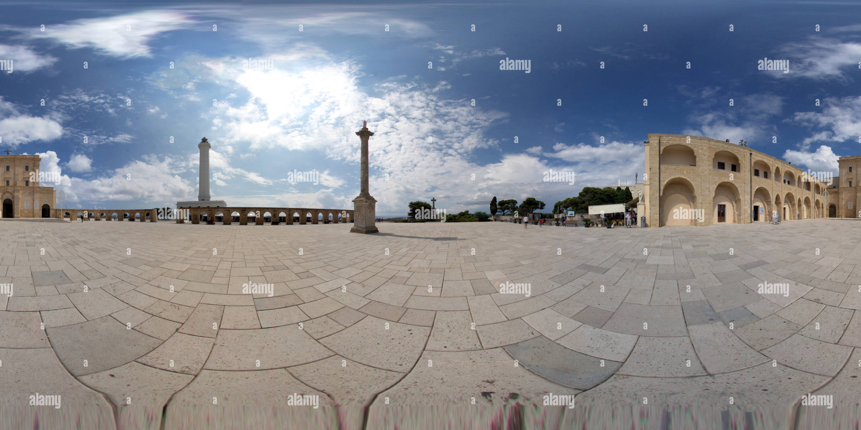 360° view of Santa Maria di Leuca Lecce Italy Sanctuary Basilica Santa ...
