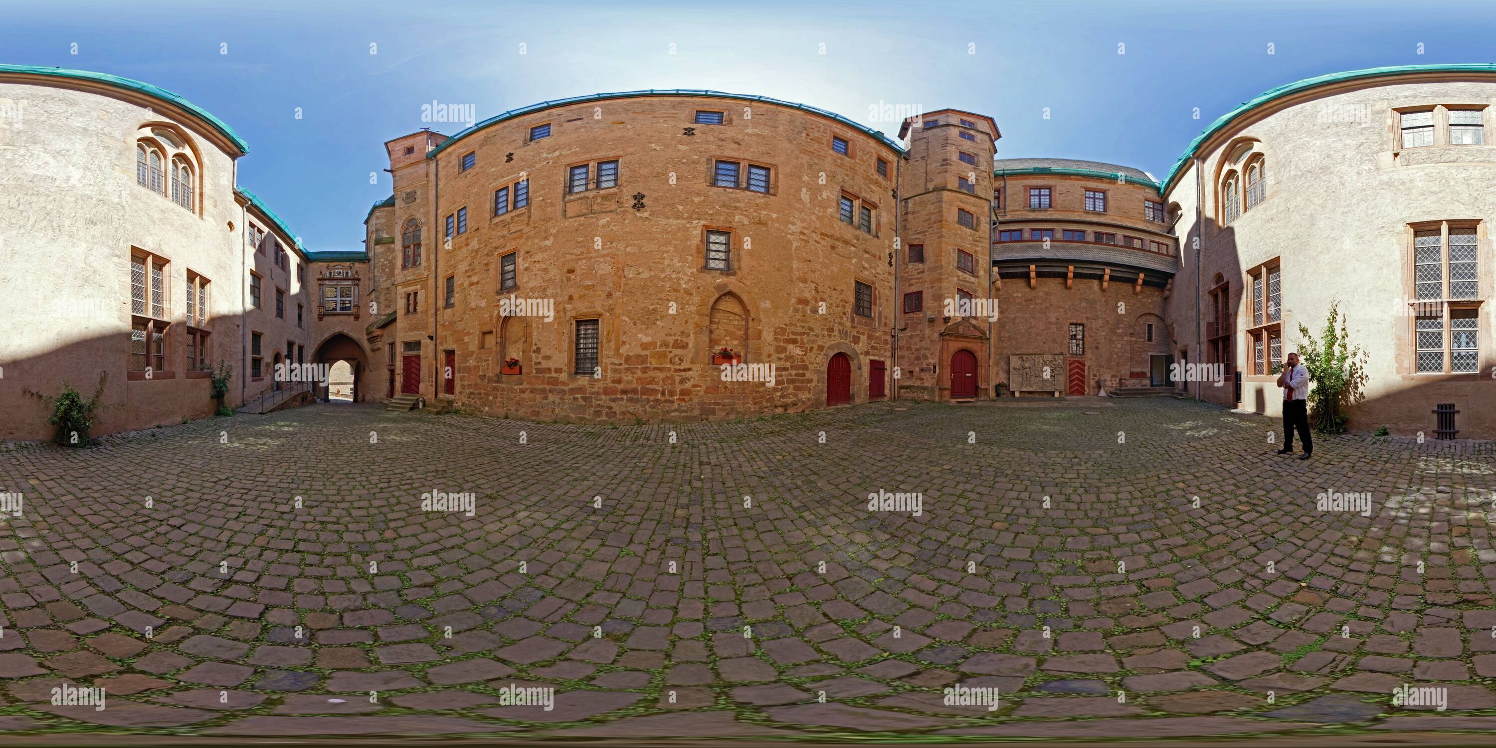 360° view of Marburg – Landgrave Castle, Patio - Alamy
